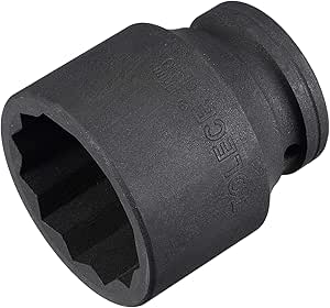 uxcell 3/4-Inch Drive 41mm 12-Point Impact Socket, CR-MO Steel 60mm Length, Standard Metric ...