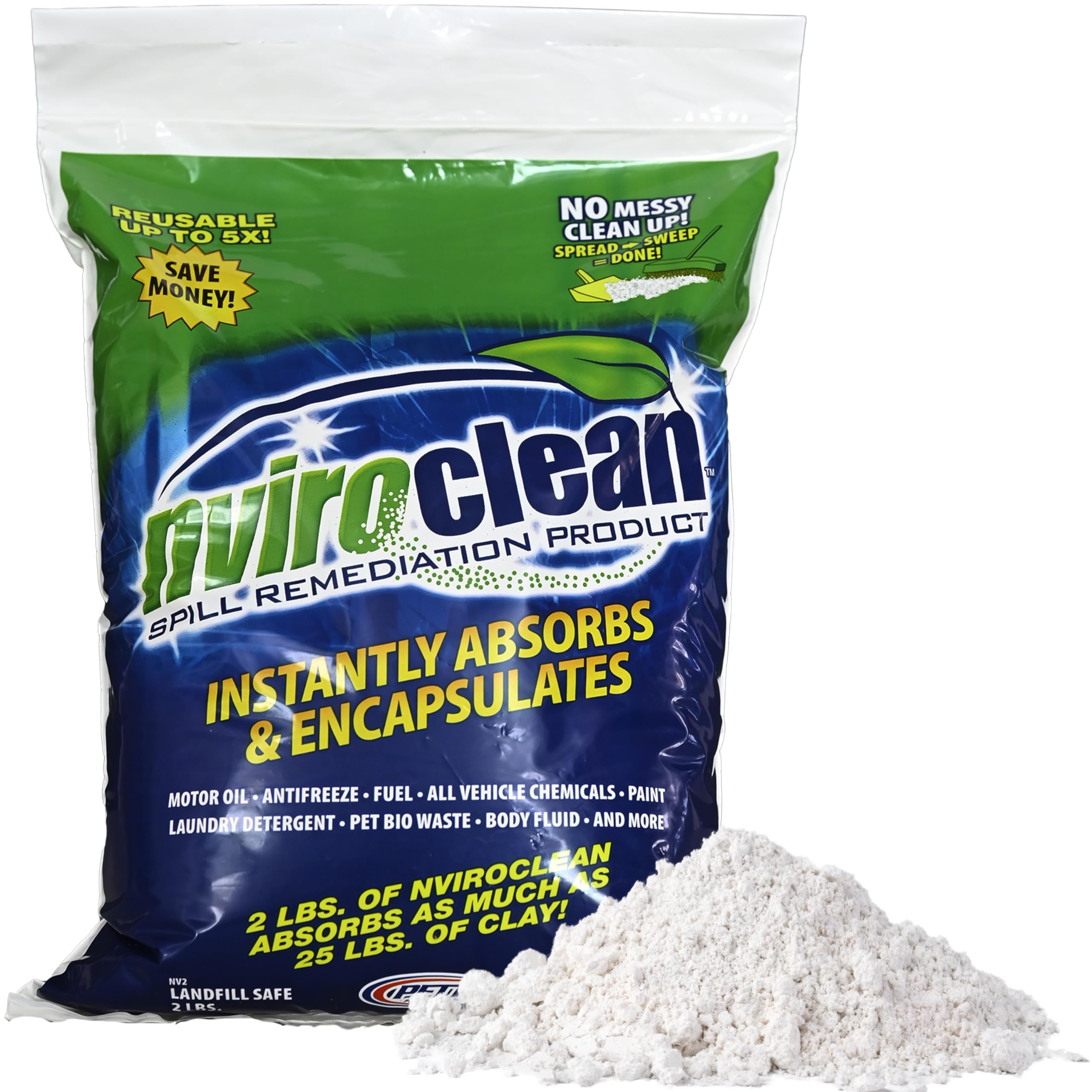 Super Absorbent And Encapsulant Spill Cleanup Up To 24lbs For Home ...
