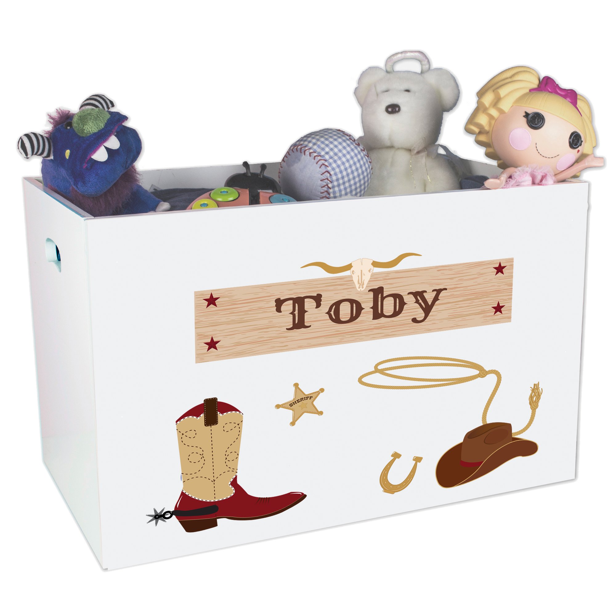 Amazon.com: My Bambino Childrens Personalized Open Toy Chest For ...