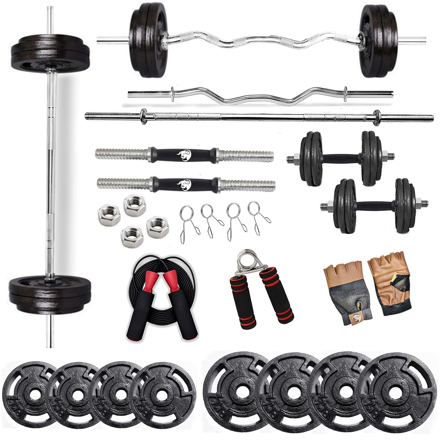 BULLAR Home Gym Set, Home Gym Equipments for Men, Gym Equipment Set for ...