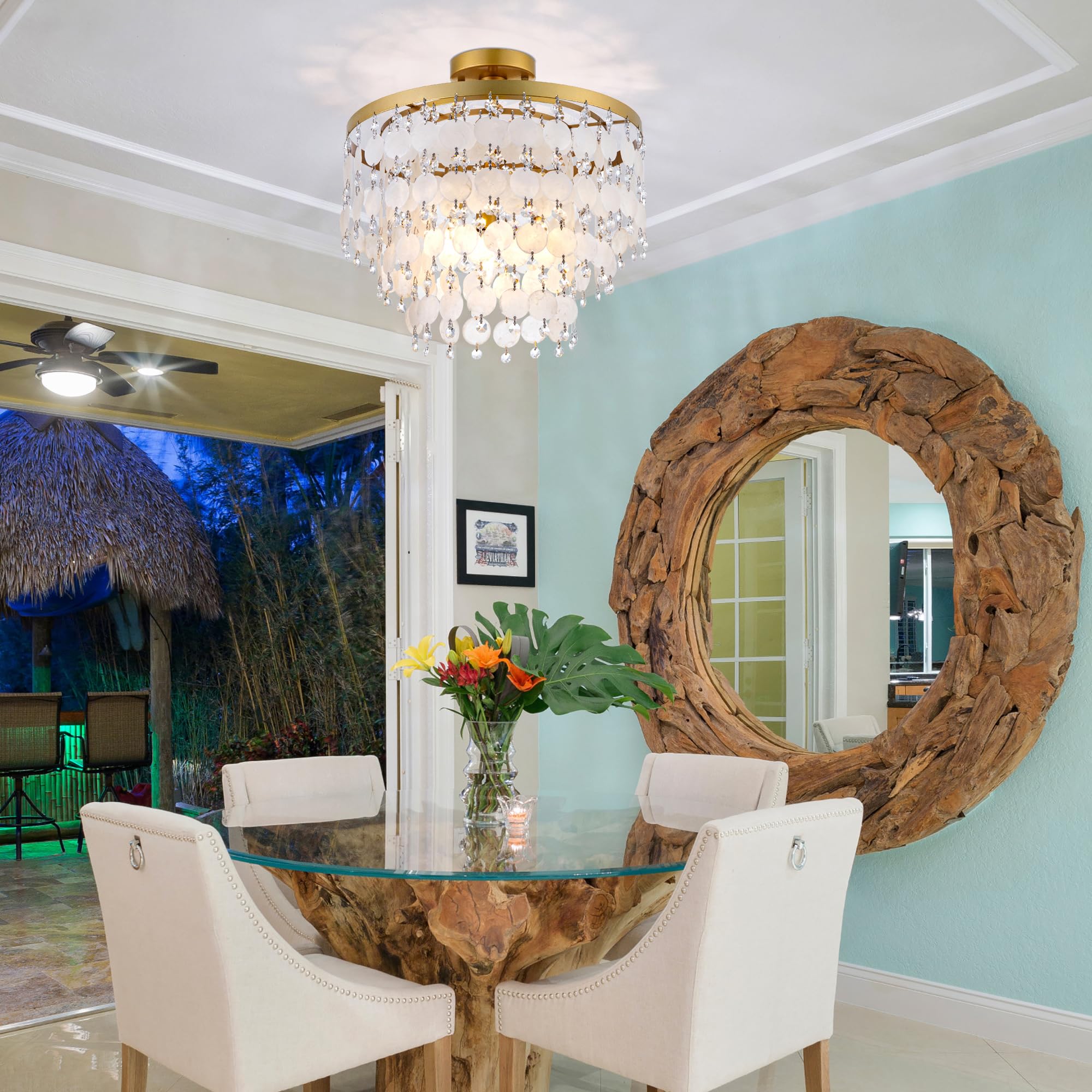 Beach Theme Ceiling Mounted Light Indoor Or Outdoor Coastal And