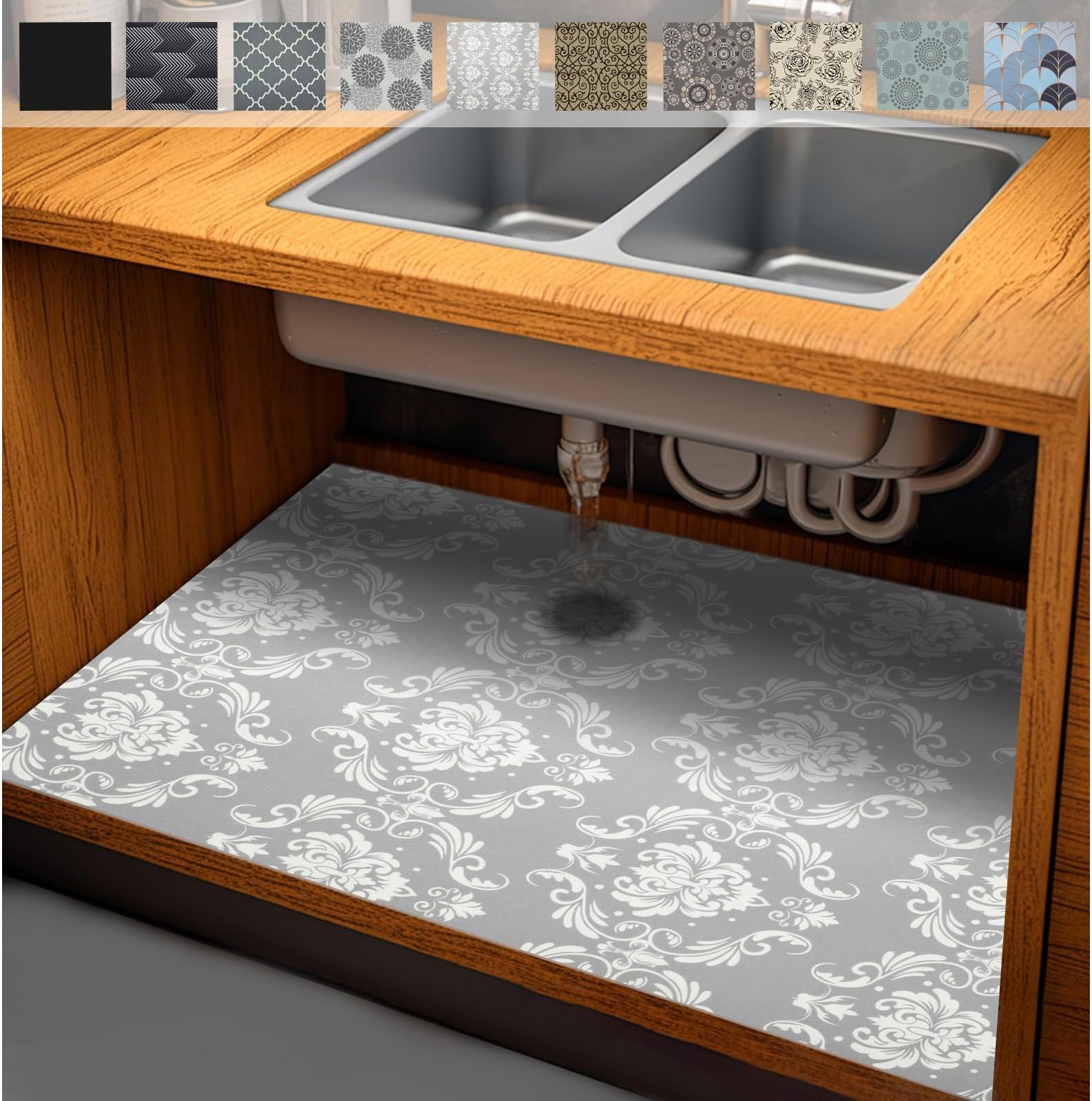 Amazon.com - LYEMAT Under Sink Mat, Waterproof Shelf Liner Mats for ...