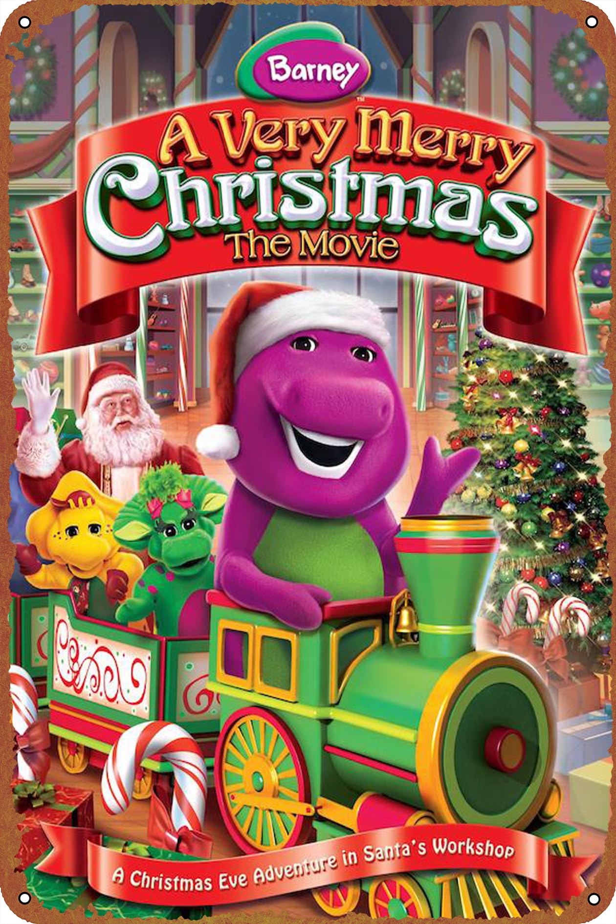 Amazon.com : Barney Friends posters Metal Sign Tin Metal Retro Wall ...