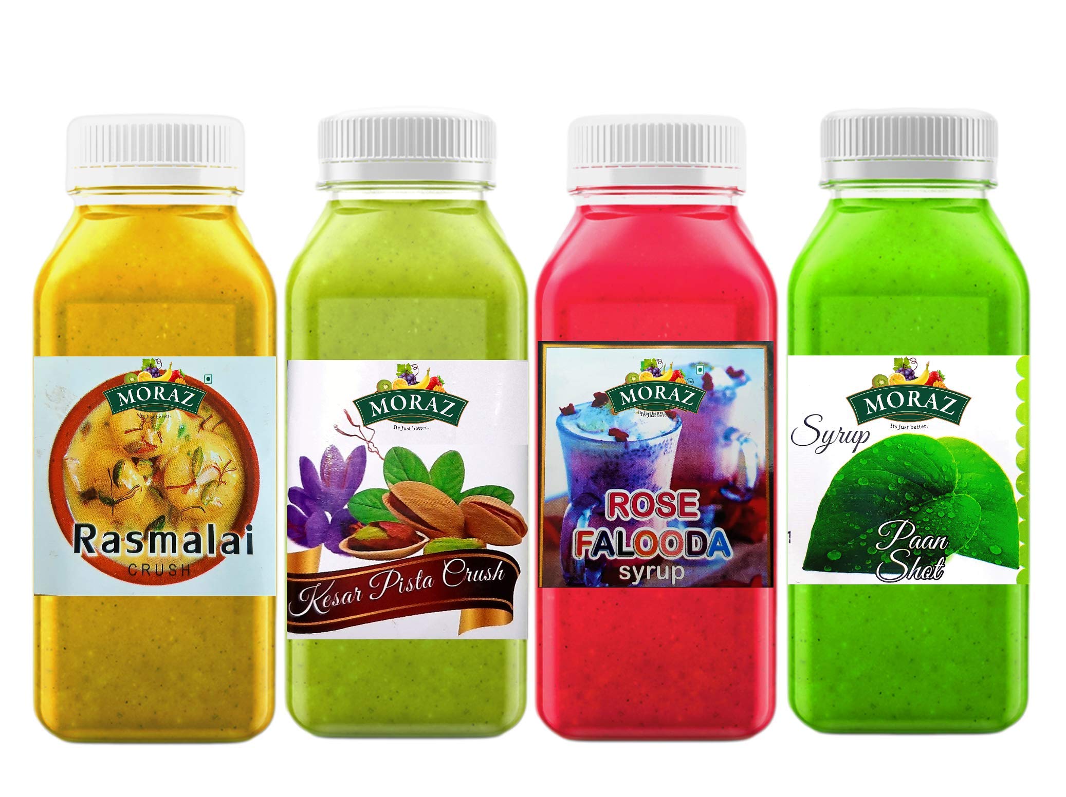 Buy MORAZ Rasmalai Crush - 250ml, Kesar Pista Crush - 250ml, Rose ...