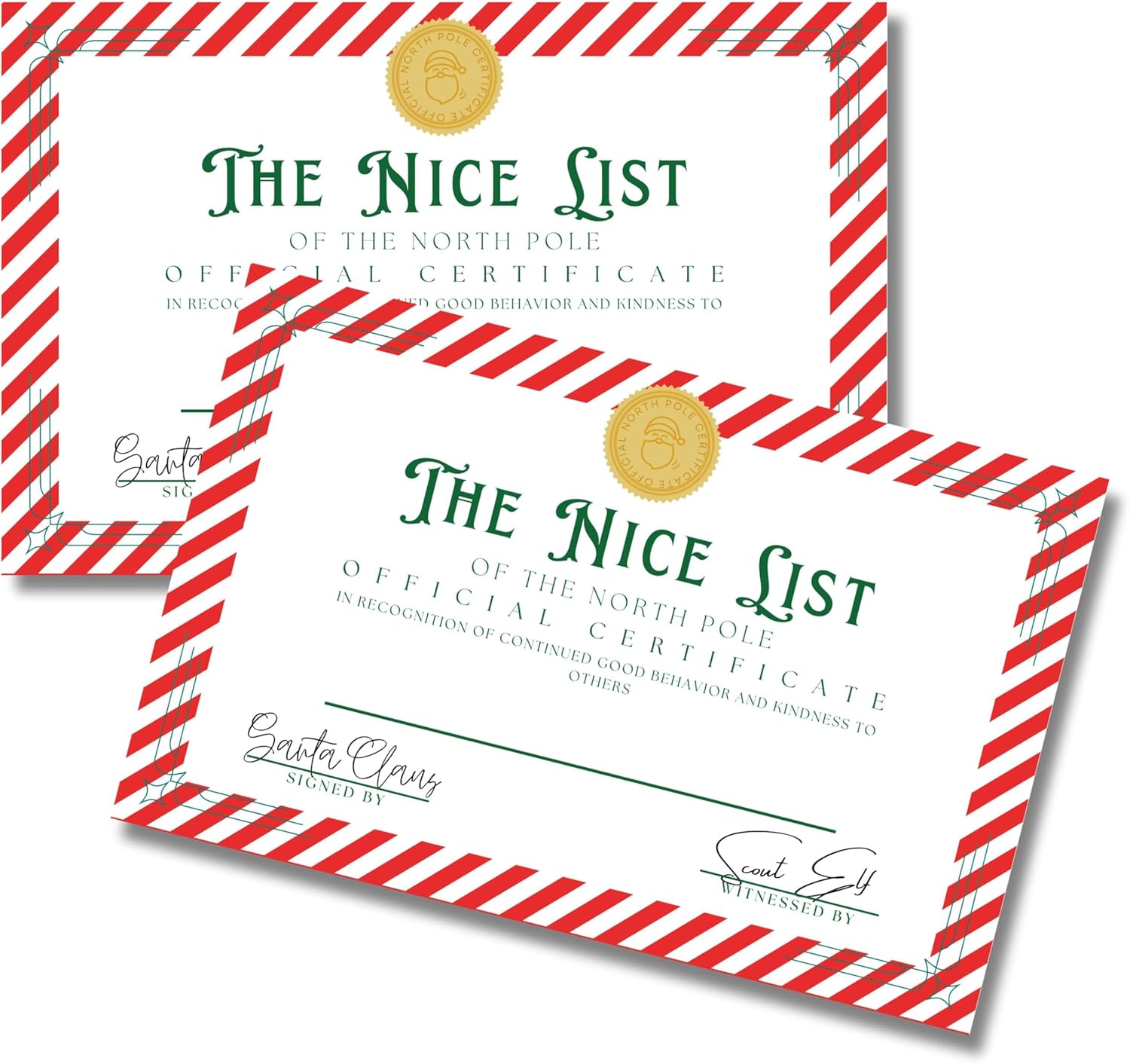 Lashicorn Official Nice List Certificate | 25pk | 5.5” x 8.5” Size ...