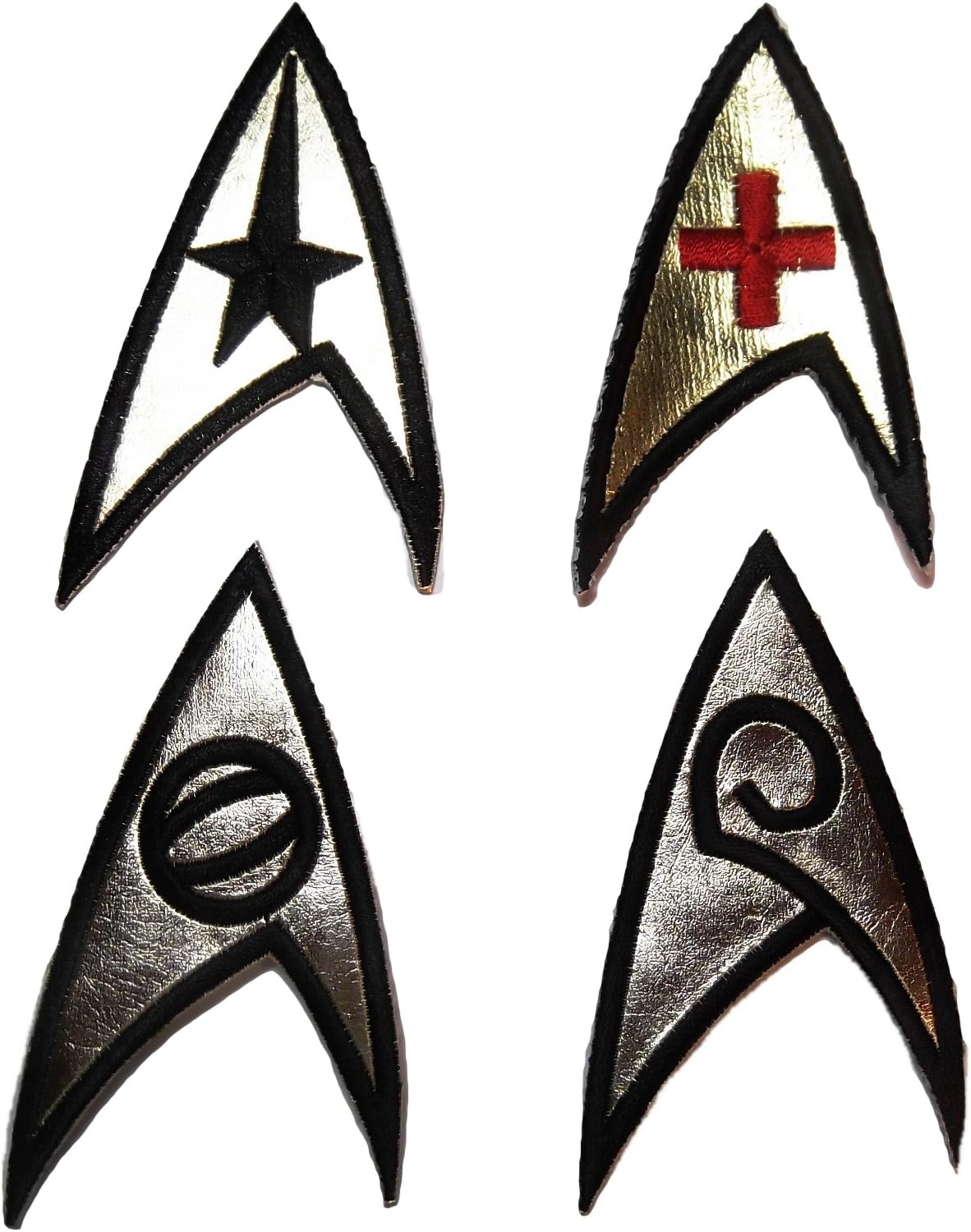 Amazon.com: Star Trek Original Series Set of 4 Embroidered INSIGNIA ...