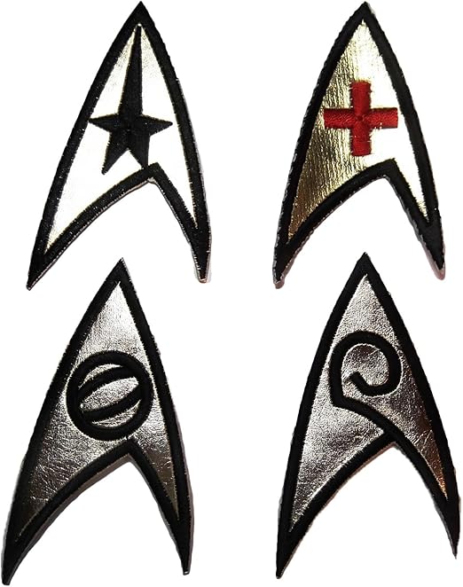 Amazon.com: Star Trek Original Series Set of 4 Embroidered INSIGNIA ...