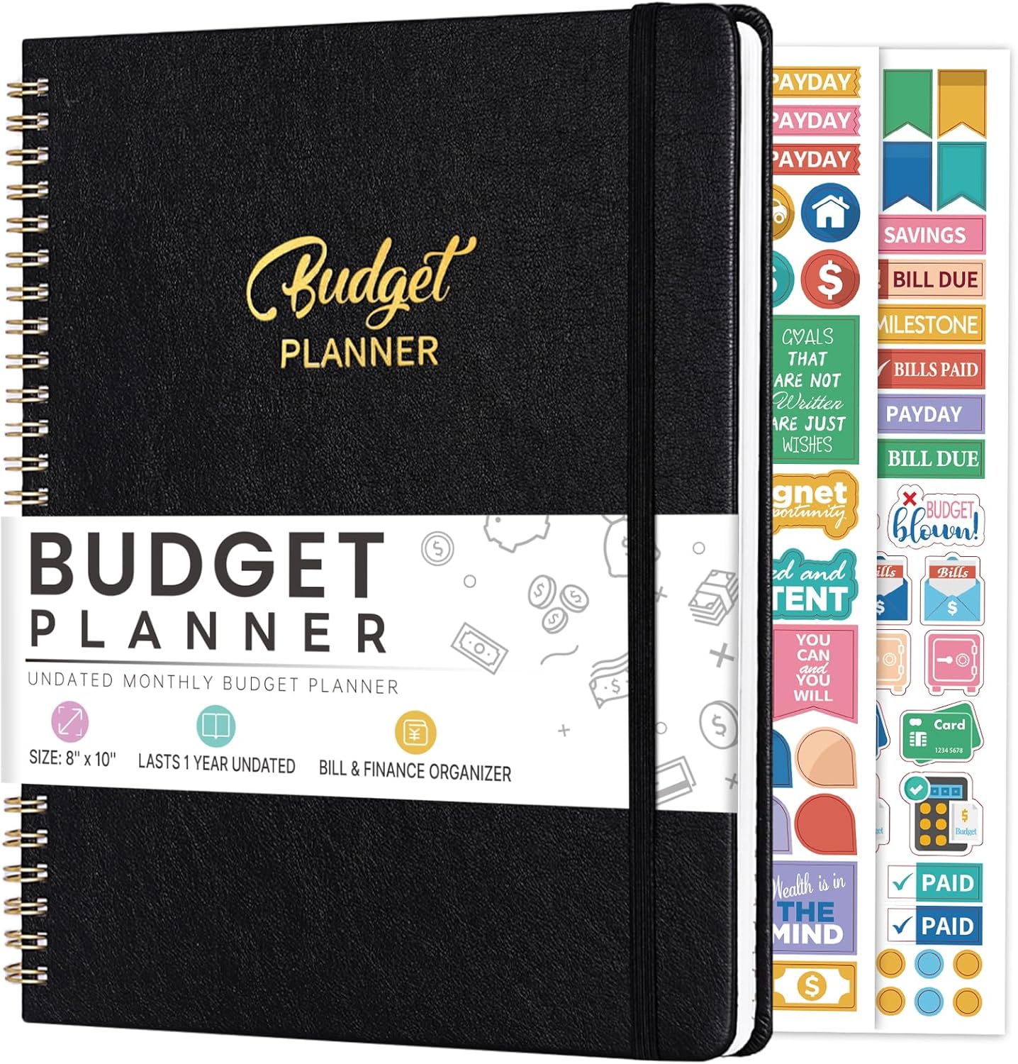 Amazon.com : Budget Planner - Monthly Bill Organizer, 8 x 10 inches ...