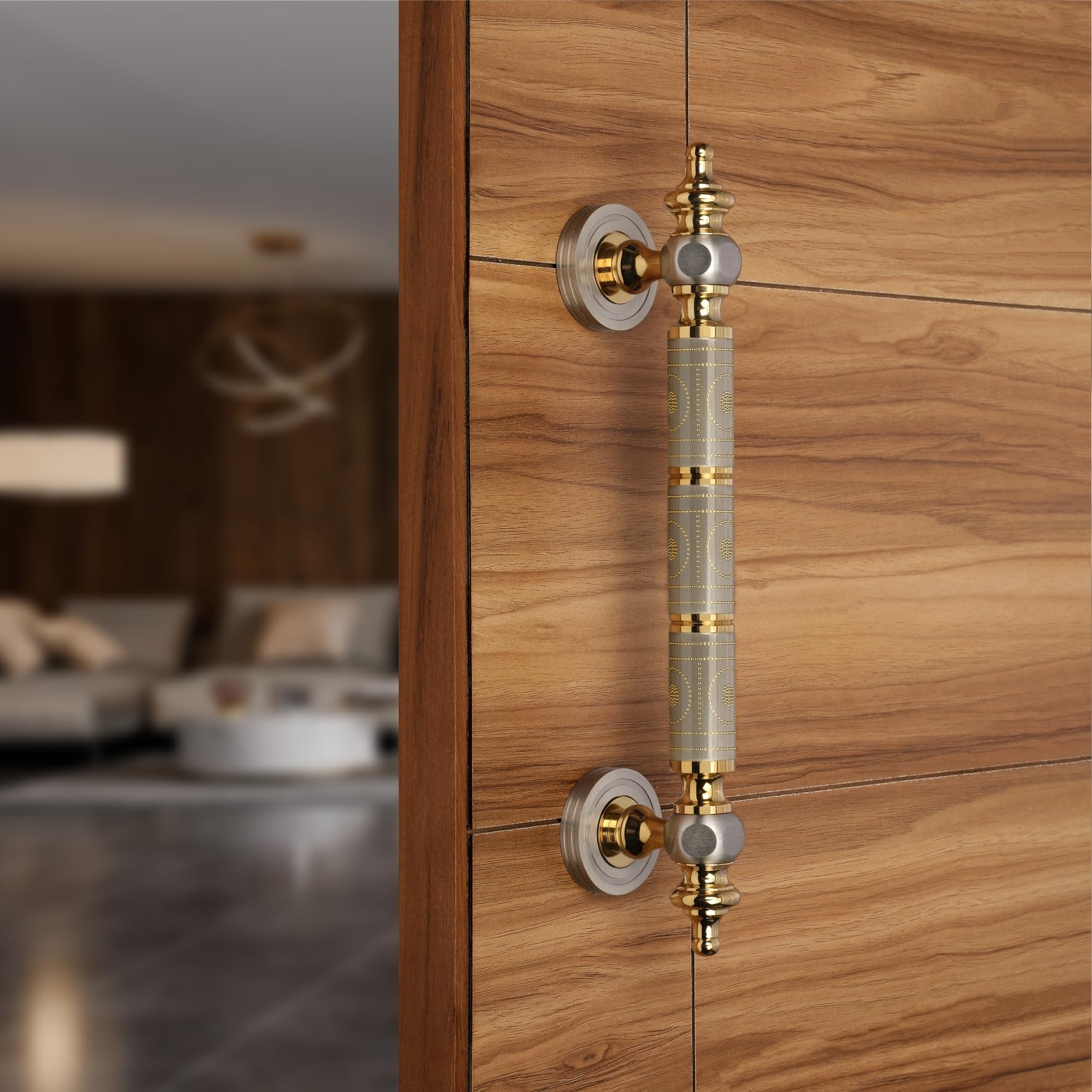 Buy LAPO 12 Inch Full Brass Main Door Handle, Door Handles for Main ...