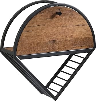 Amazon.com: Sauder Boulevard Cafe Hanging Night Stand/Book Shelf, Black ...