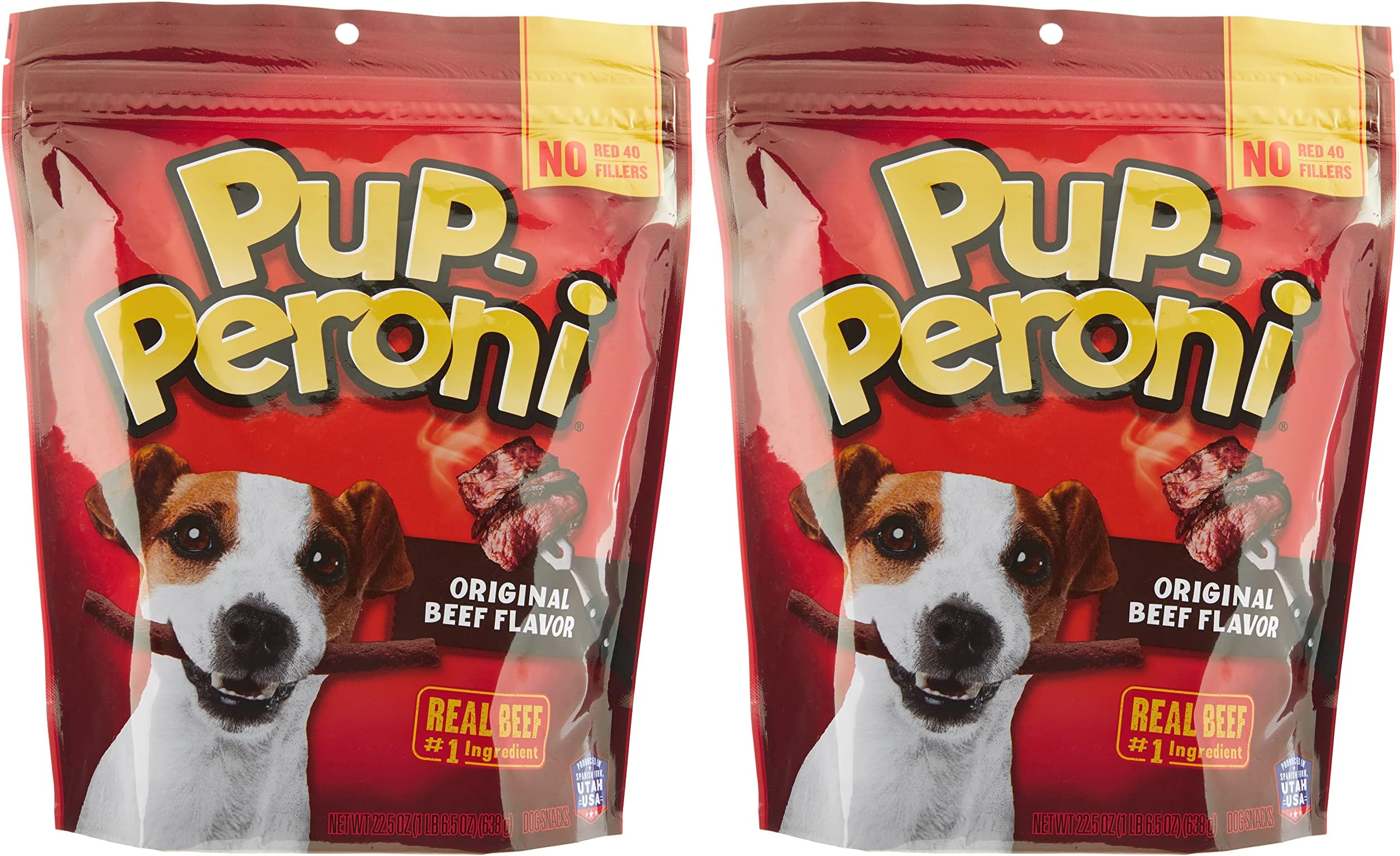 Amazon.com : Pup-Peroni Original Beef Flavor Dog Snacks, 40-Ounce : Pet ...