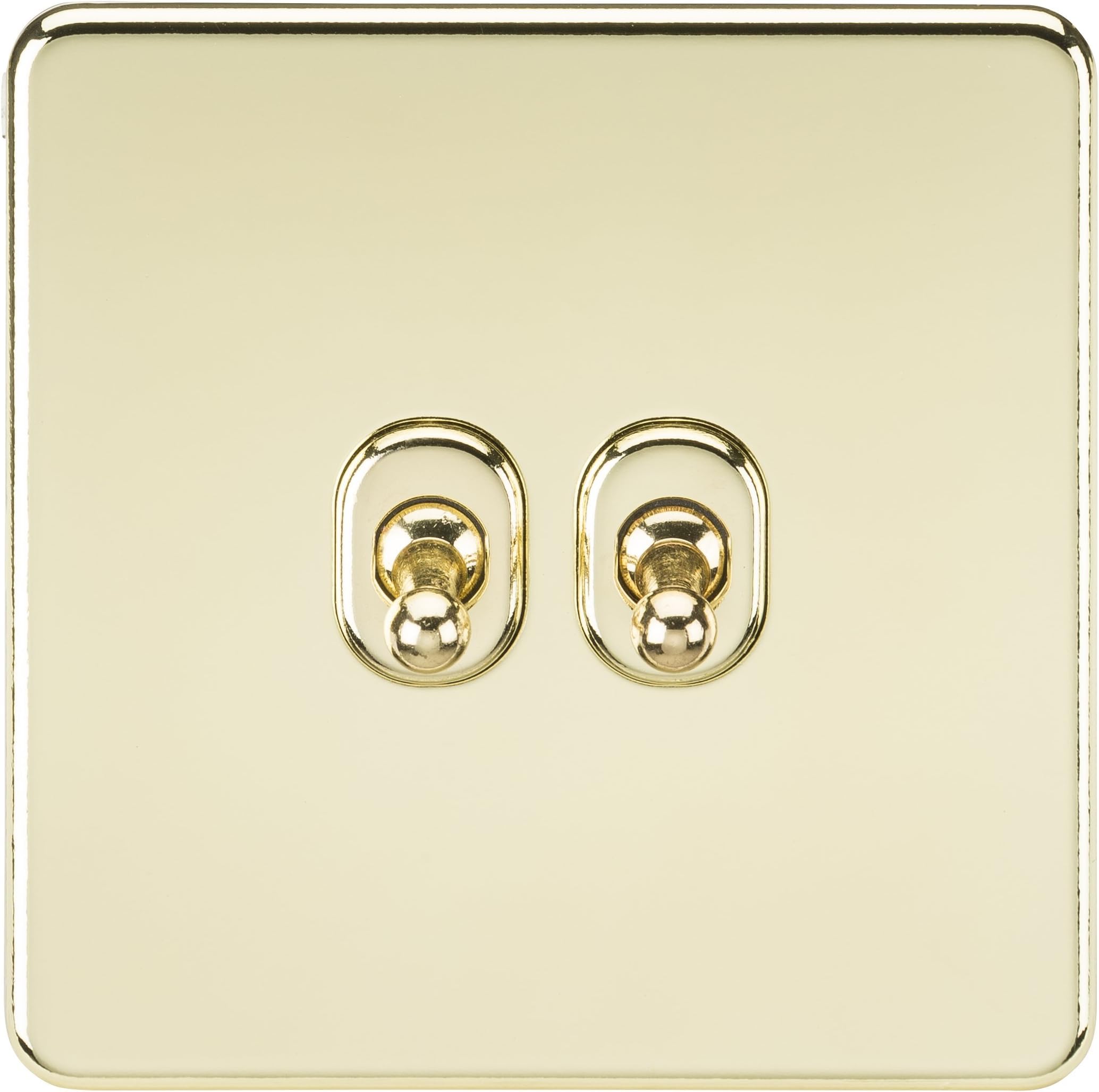 G&H Brassware CAB282 2-Way Two Gang 13A Antique Brass Toggle Switch ...