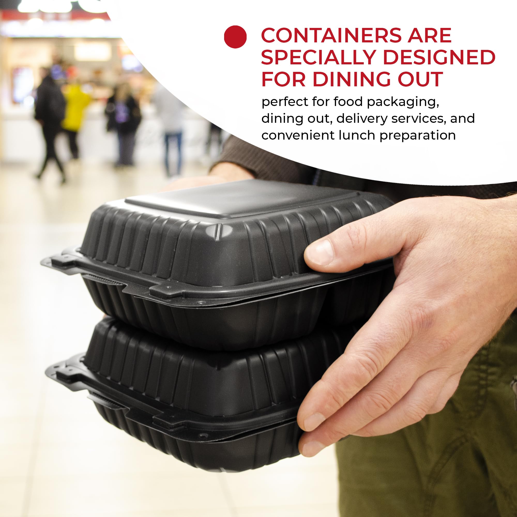 Snapklik.com : SPARGOS Take Out Containers For Meal (60 Pack) 8" X 8 ...