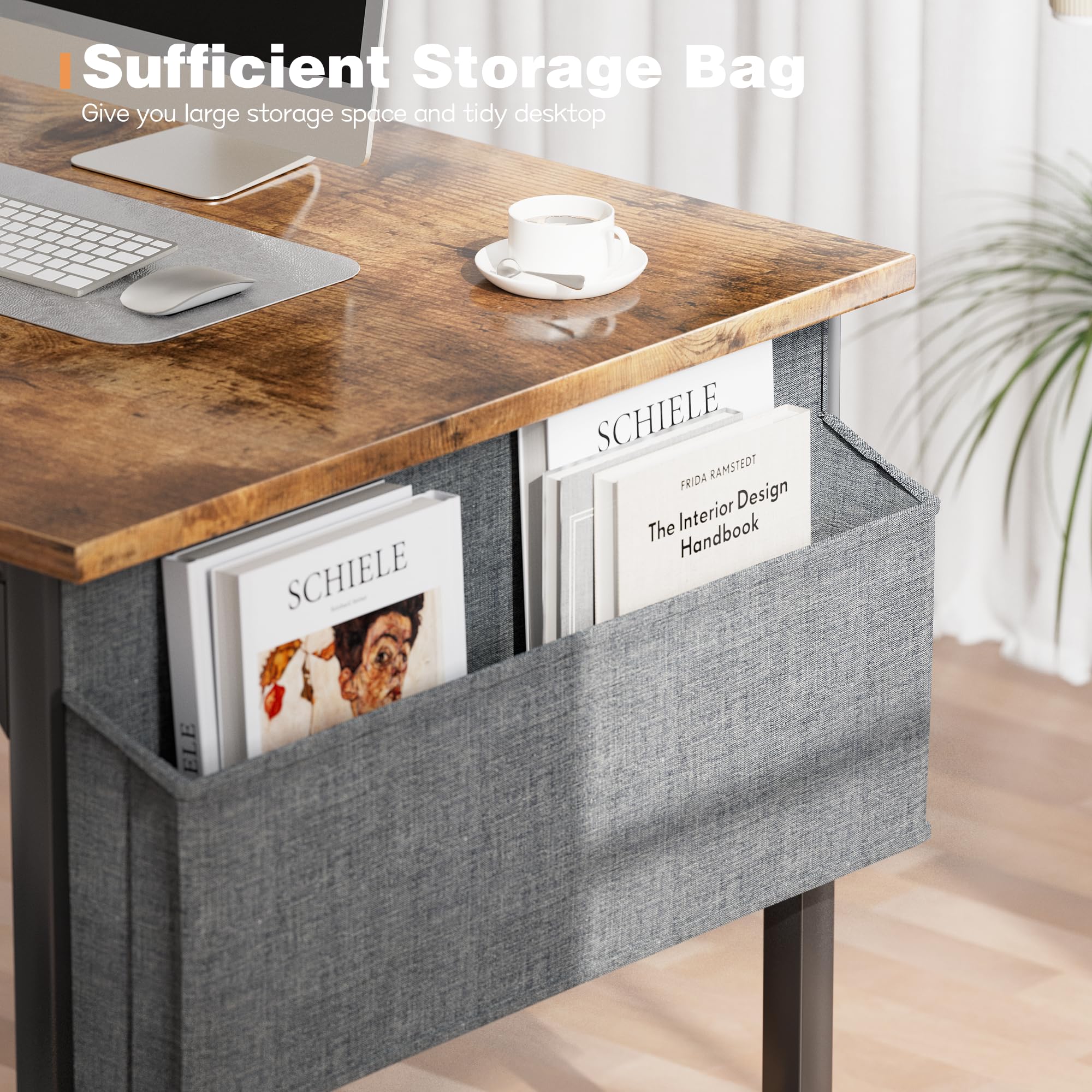 Snapklik.com : Shahoo 32 Inch Computer Desk, Wood Modern Simple Home ...