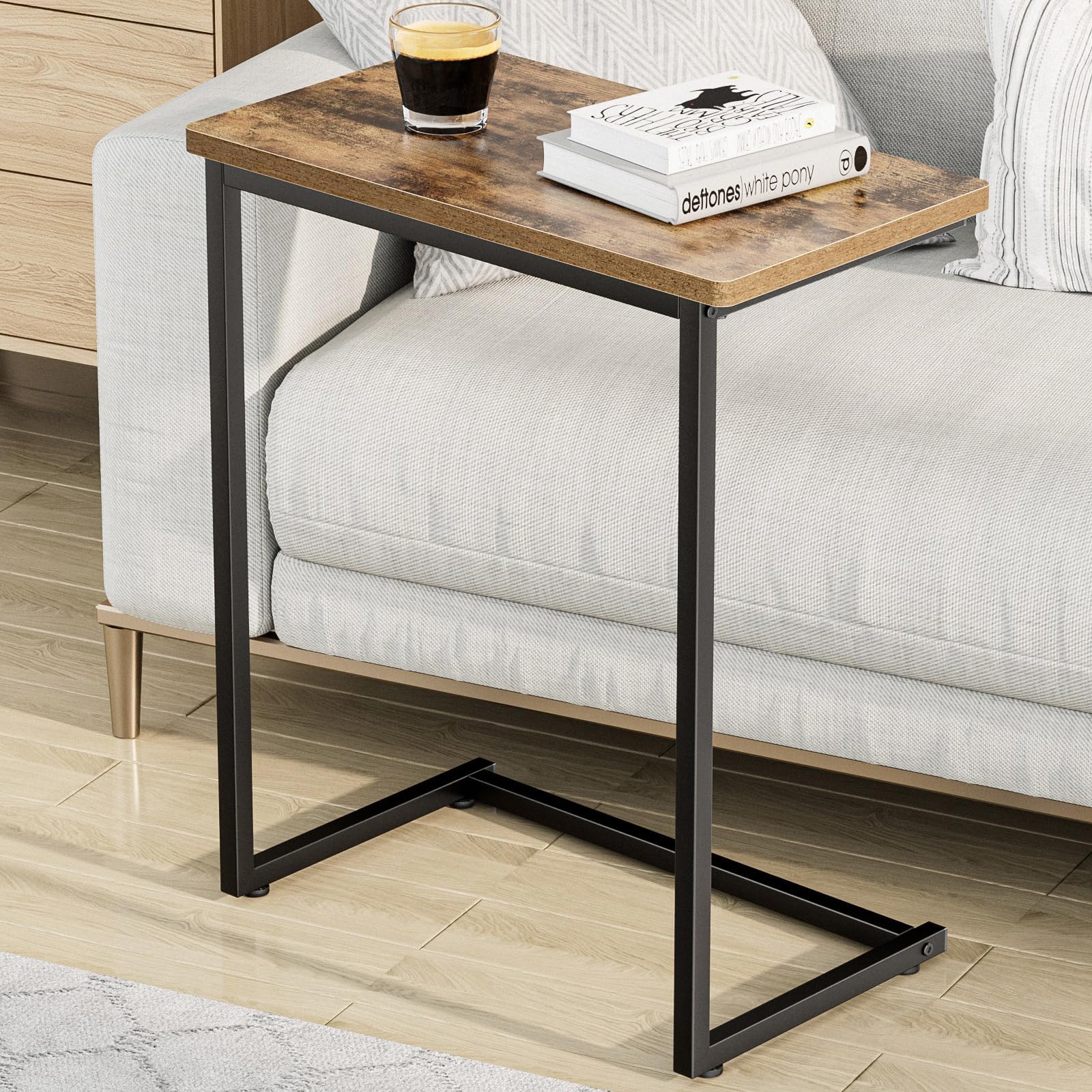 Amazon｜koeki フォールディングサイドテーブル ブラウン FLS-1(BR)｜サイドテーブル オンライン通販