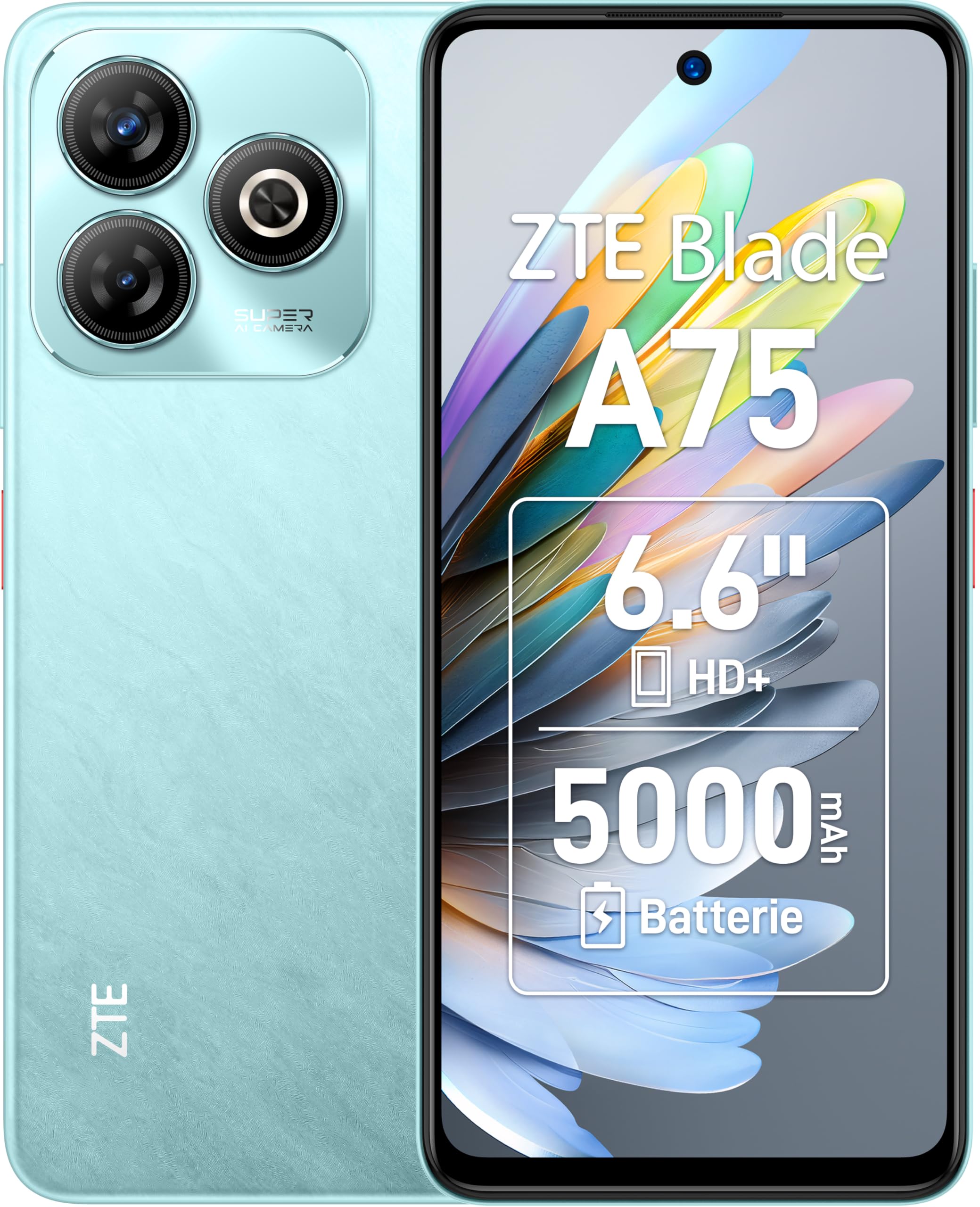 ZTE Blade A75 4GB + 128GB Green : Amazon.it: Elettronica