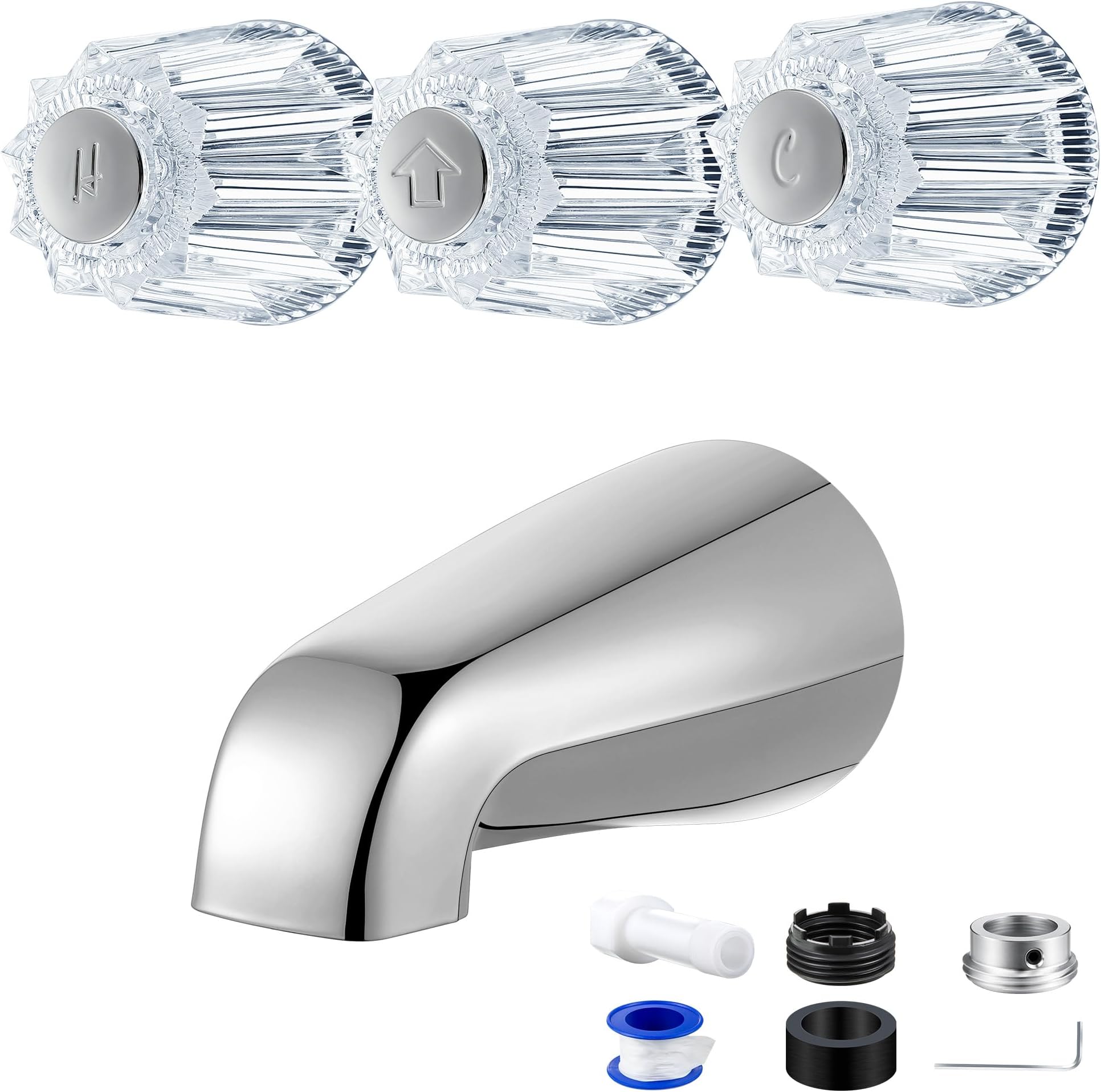Enhon Shower Faucet Handle Replacement Set, Compatible with Price ...