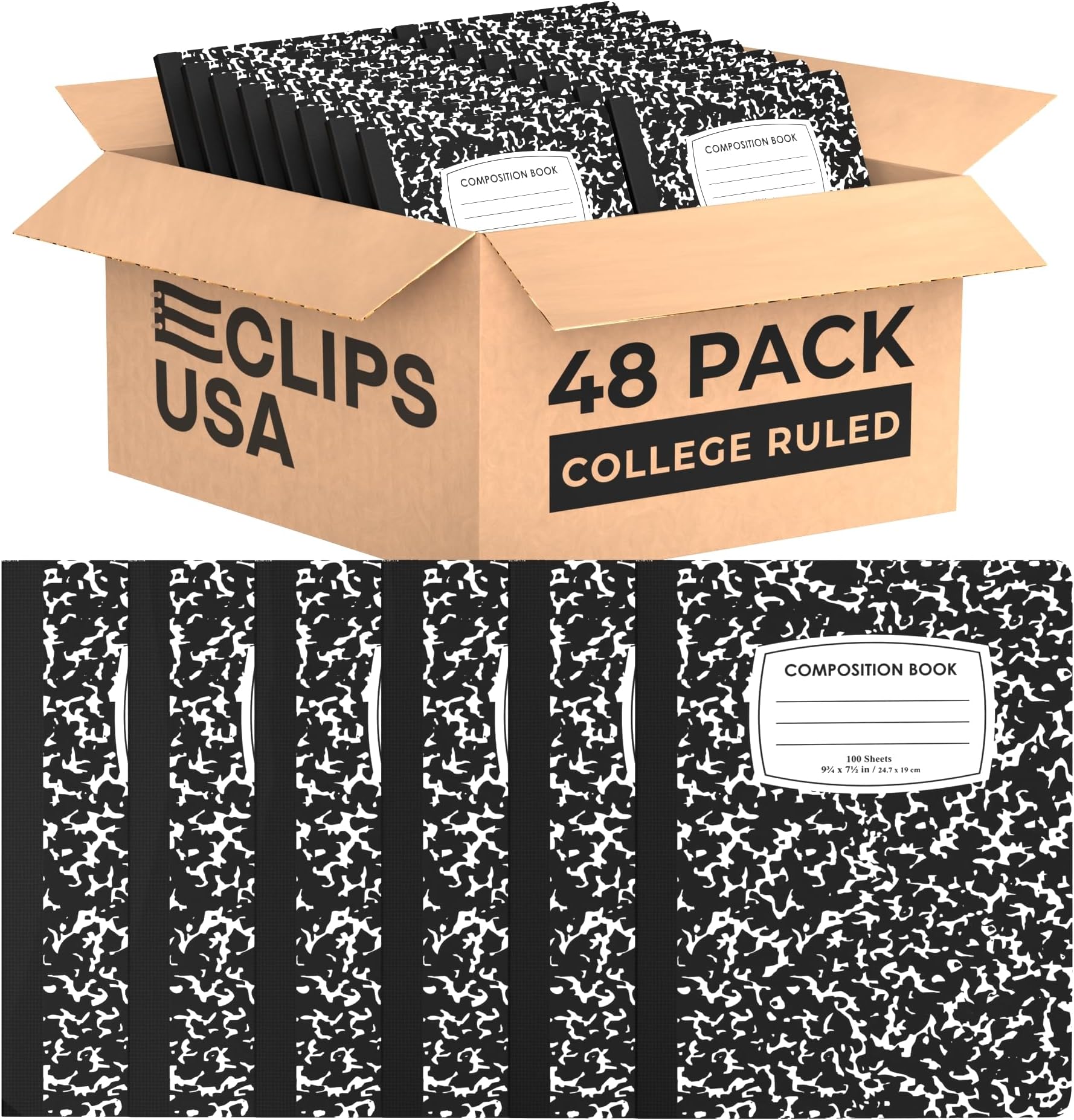 Amazon.com : VEEBOOST Composition Notebooks, College Ruled Composition ...