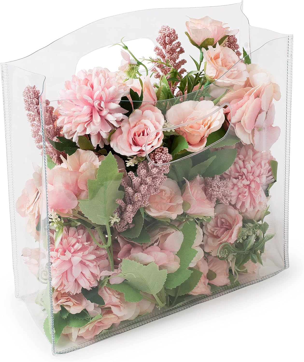 Amazon.com: Clear Gift Bags with Handles - 8 pcs Eco Friendly Vinyl ...