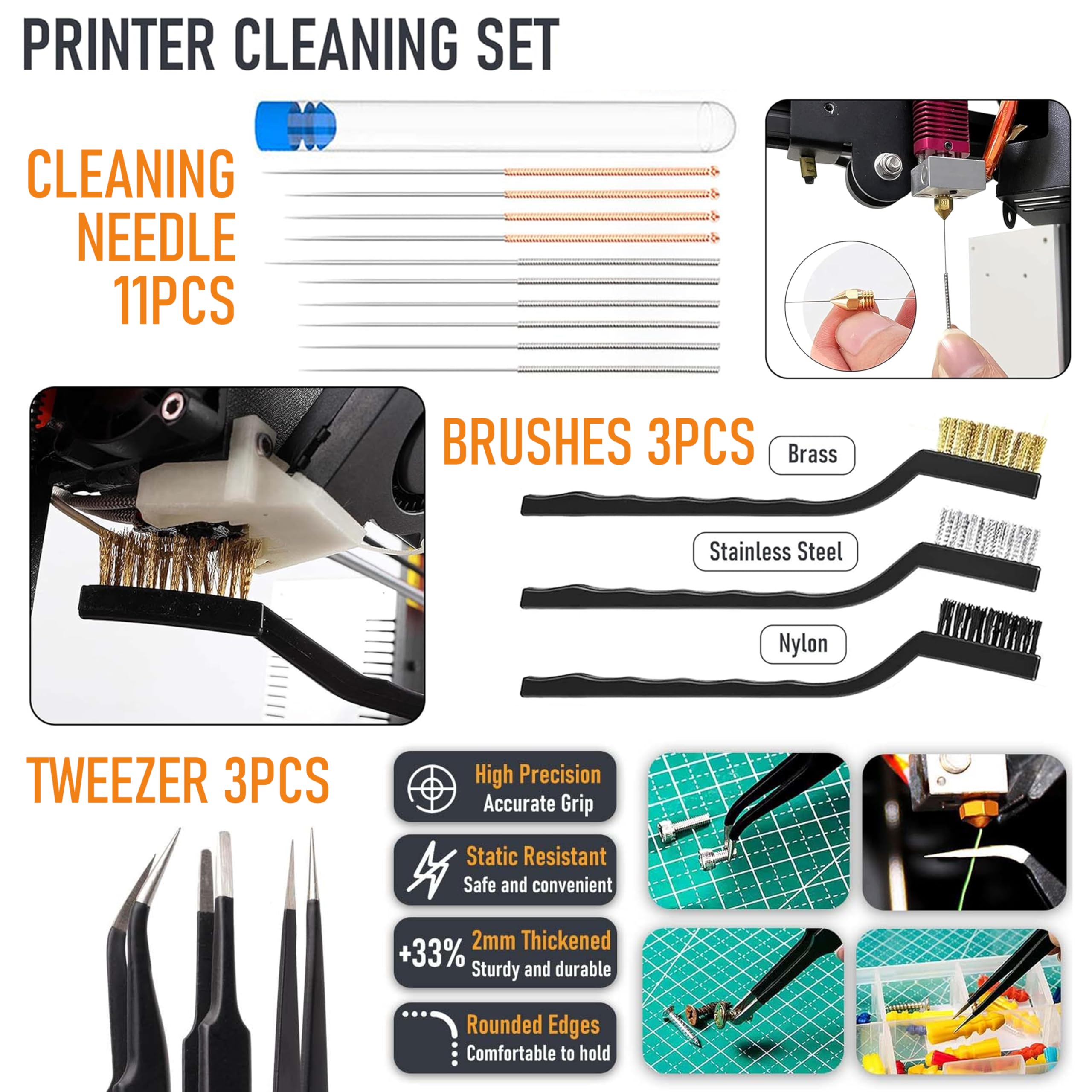 Snapklik.com : 3D Printer Tool Kit Essential, Stepless Speed Rotary ...