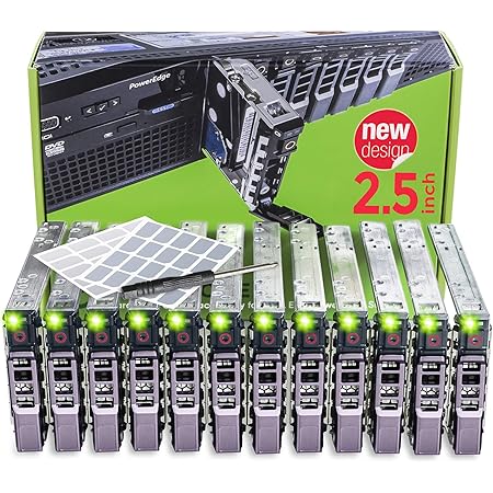 Amazon.com: WorkDone 12-Pack 2.5" Drive Caddy - Compatible for Dell PowerEdge Servers - 14th Gen ...