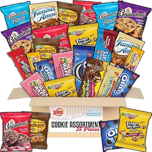 Amazon.com: Cookie Assortment - 25 Piece Variety - Cookies Individually ...