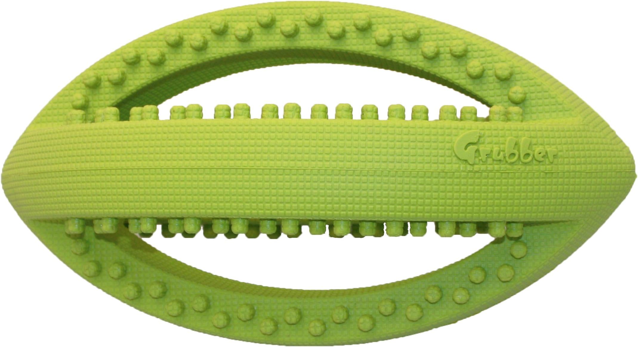 Happy Pet Grubber Rugby Ball Dog Toy Strong Fun Interactive Bouncy ...