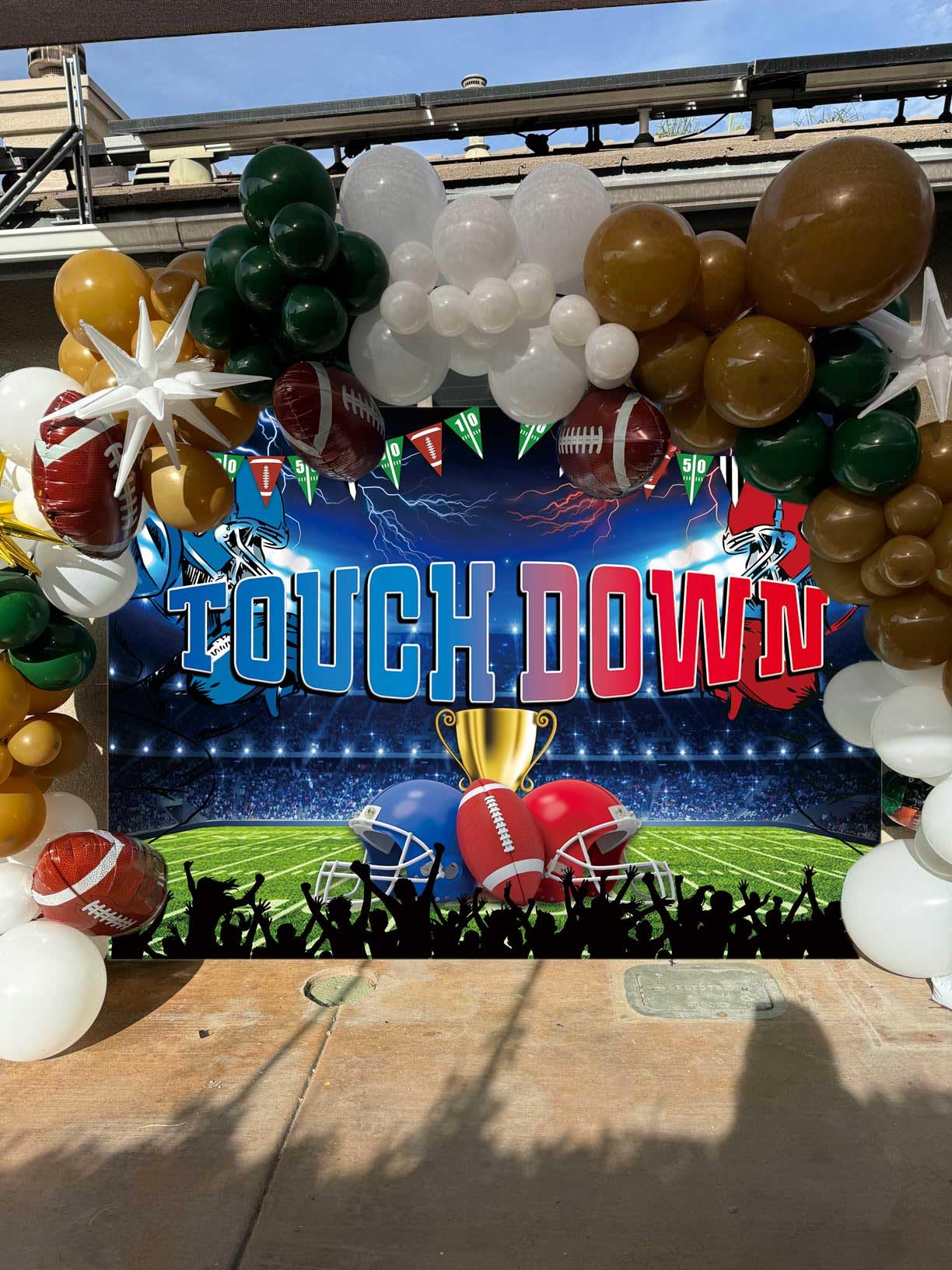 Snapklik.com : Football Touch Down Backdrop Football Party Decorations ...