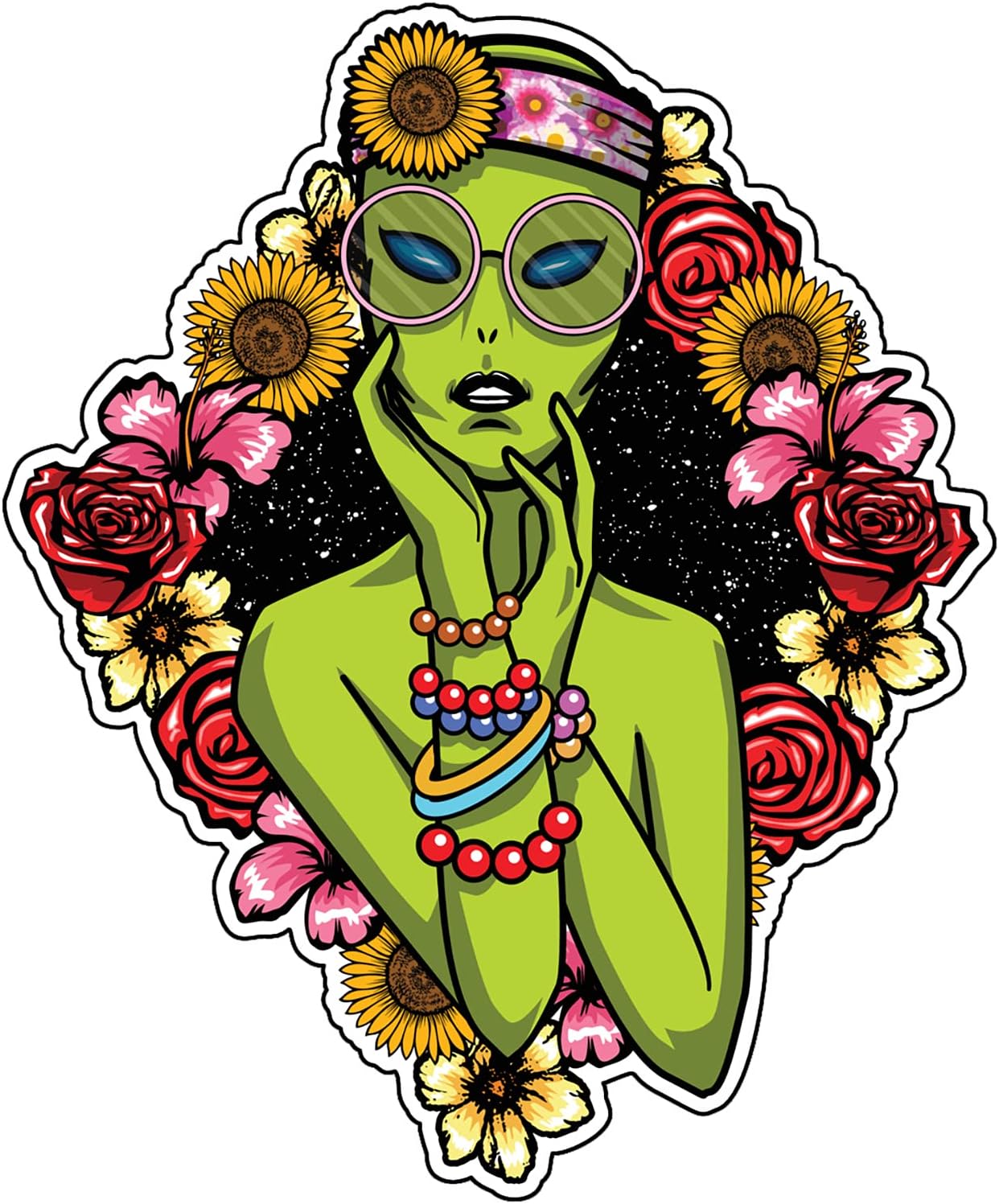 Amazon.com - We Out Here Alien Vinyl Waterproof Sticker Decal Car ...