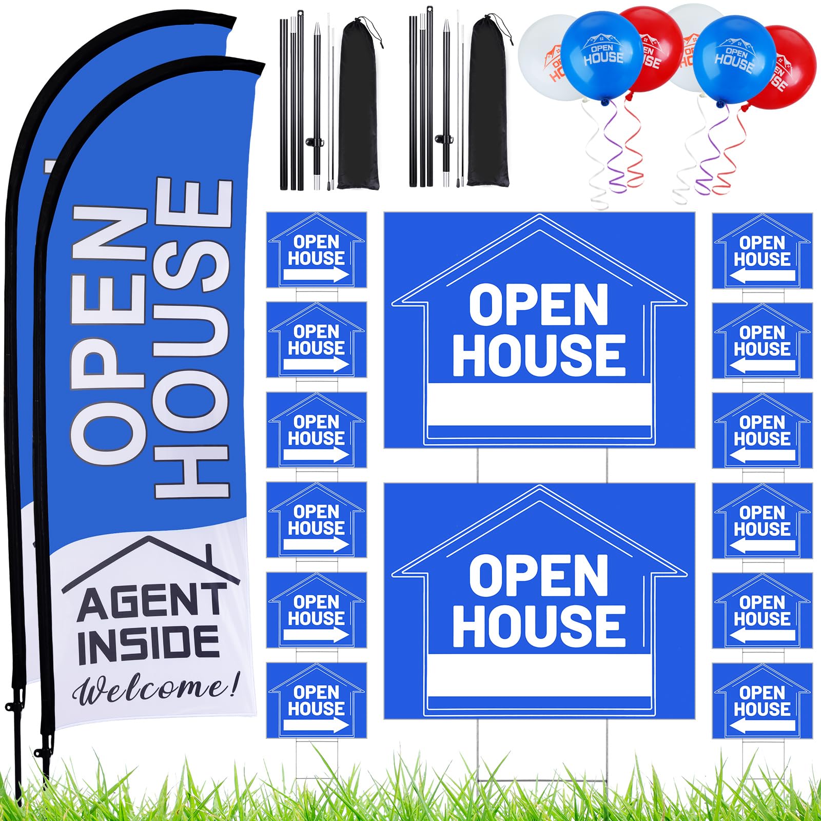 Amazon.com : Buryeah 106 Pcs Real Estate Agent Supplies Accessories, 2 ...