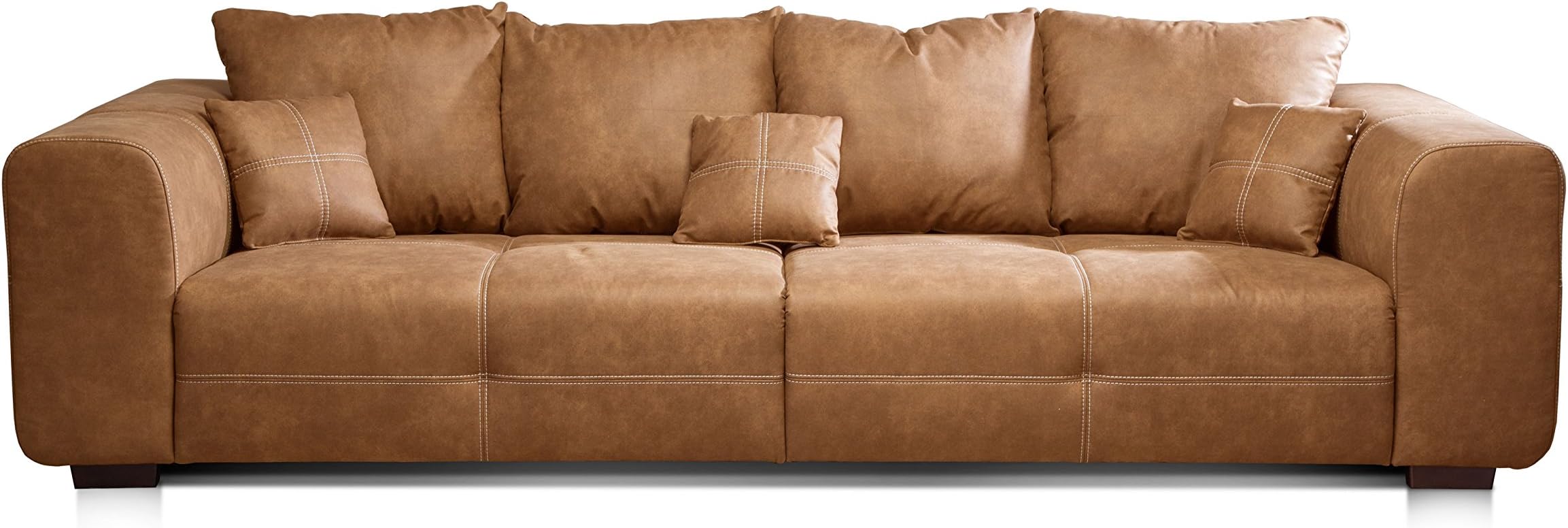 Eckgarnitur Rodeo Leder Cognac Couch Sofa Ecksofa Ledercouch Longchair ...