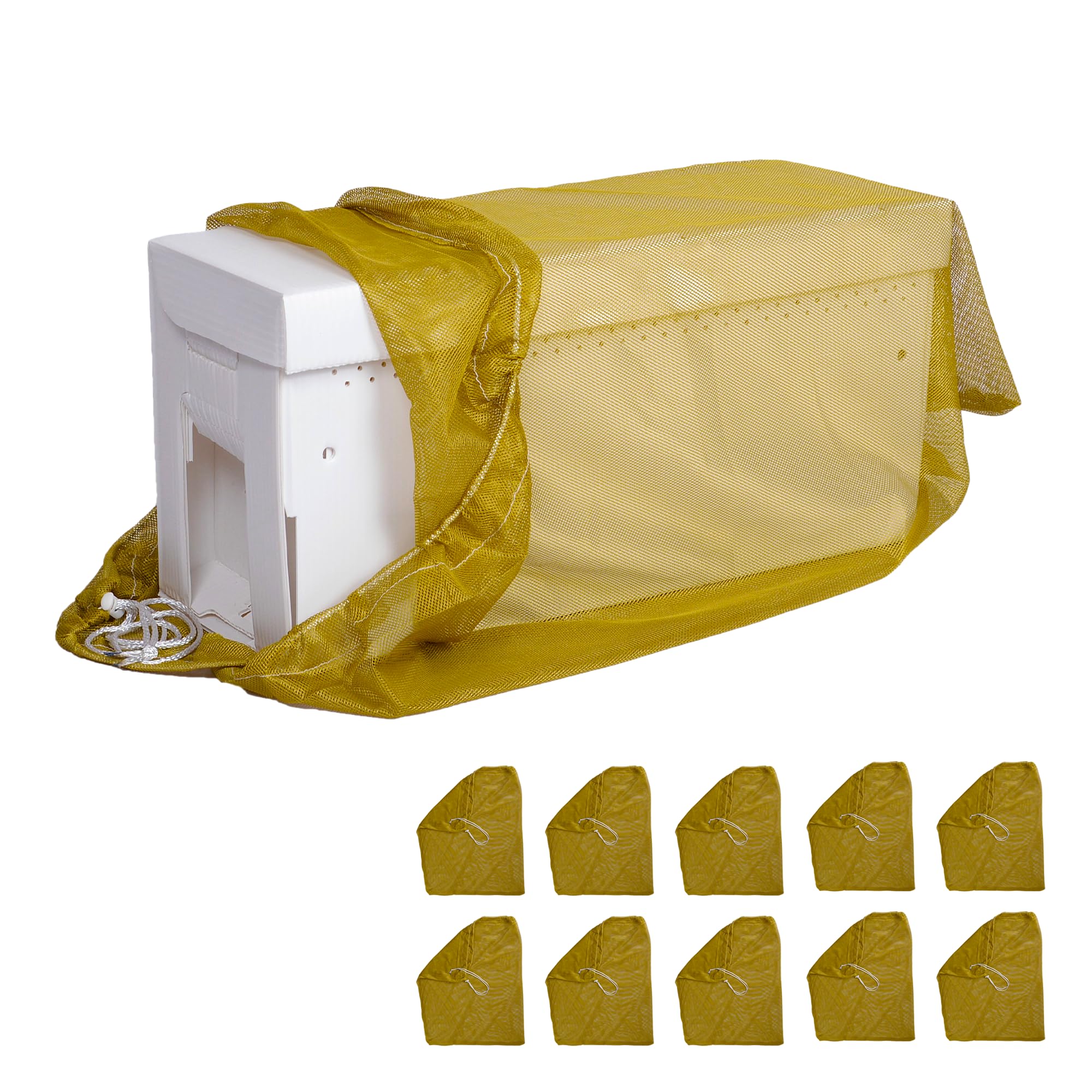 Snapklik.com : Premium Beekeeping Hive Package Mesh Transport Bags, 100 ...