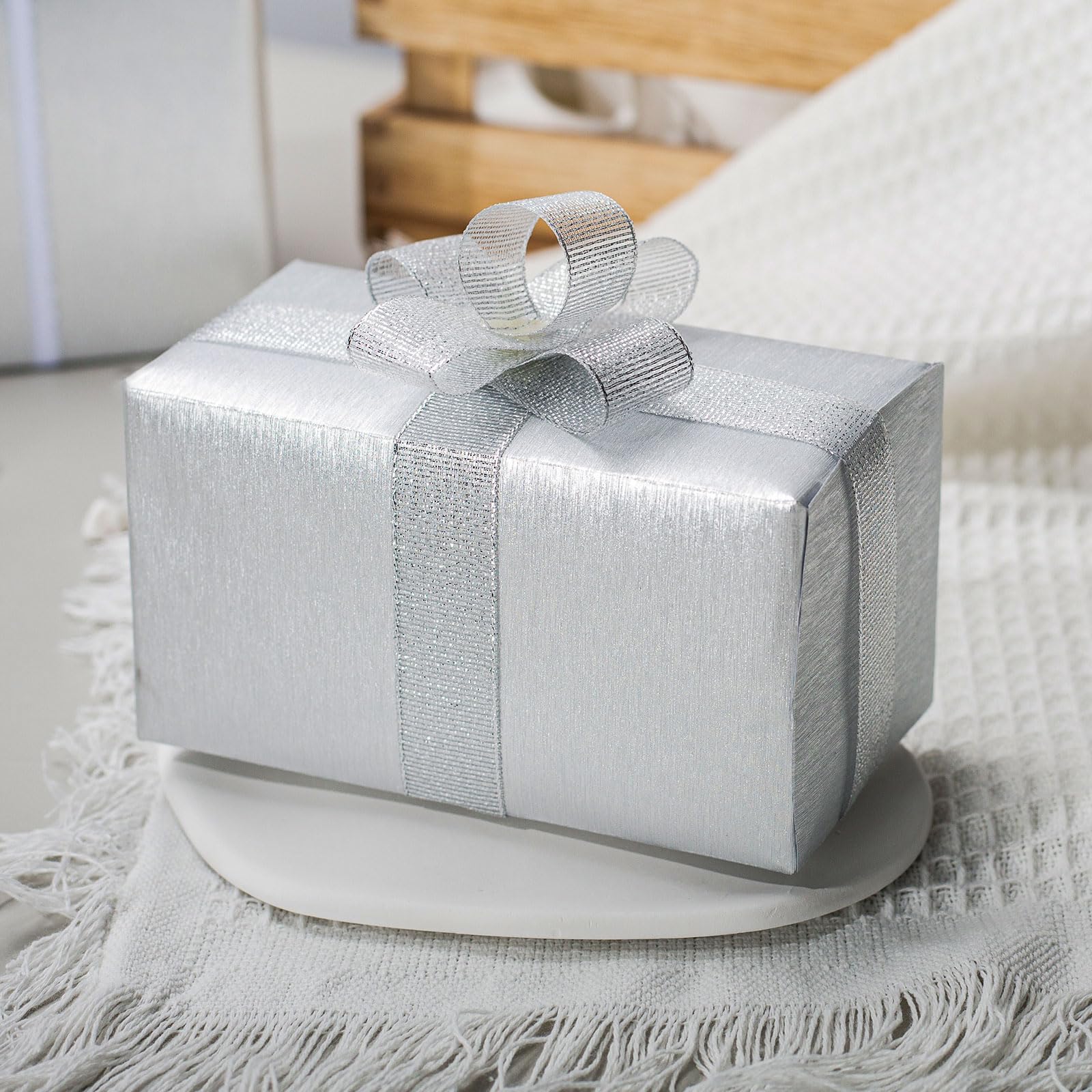Silver Gift Wrapping Paper Wrapping Paper By Emily Maude, For The