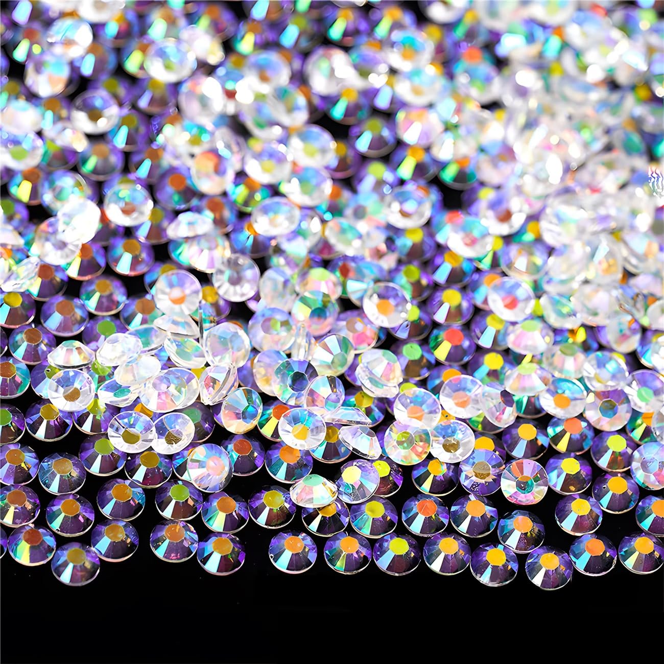Amazon.com: Flatback Rhinestones Round Gems for Nails Art and Crafts 4000Pcs SS12 3mm AB ...