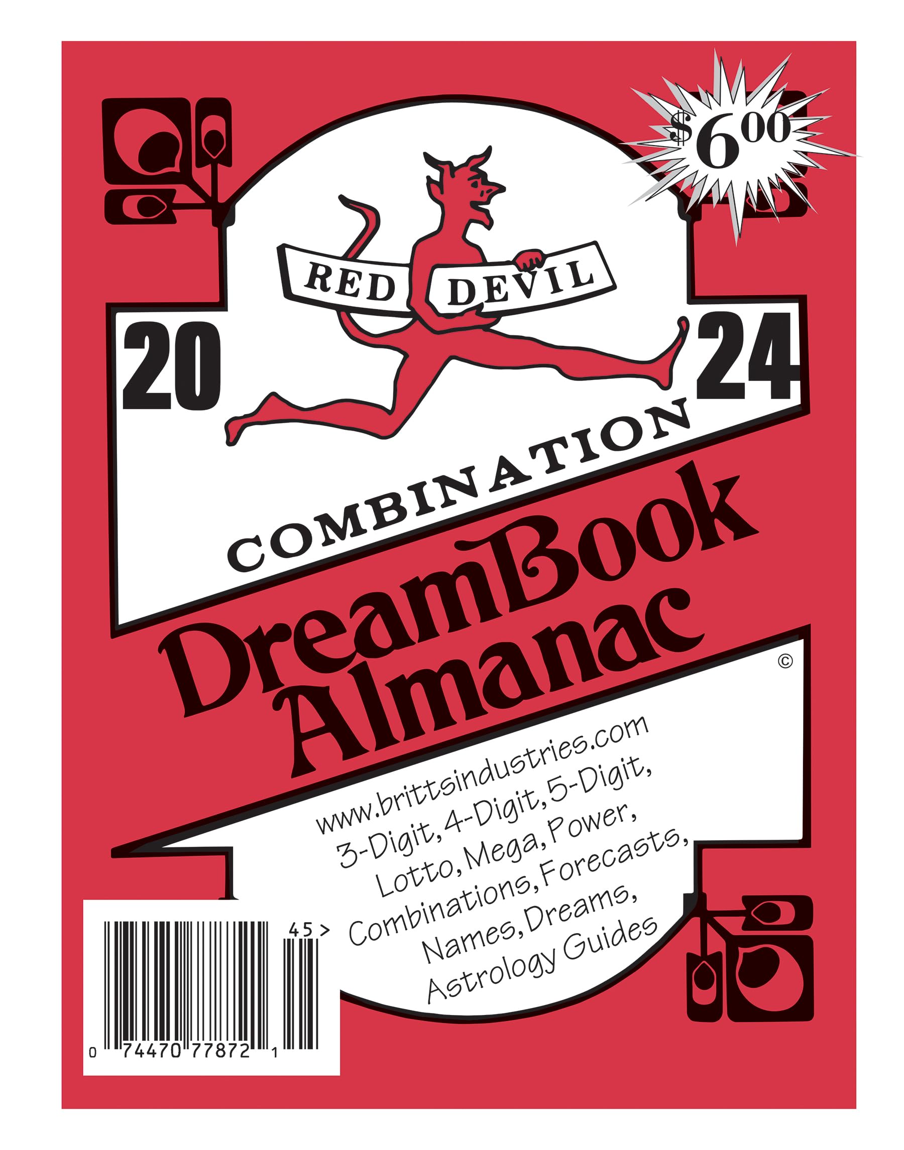 2016 Red Devil Dream Book & Almanac - Lottery Book: Britt's Industries ...