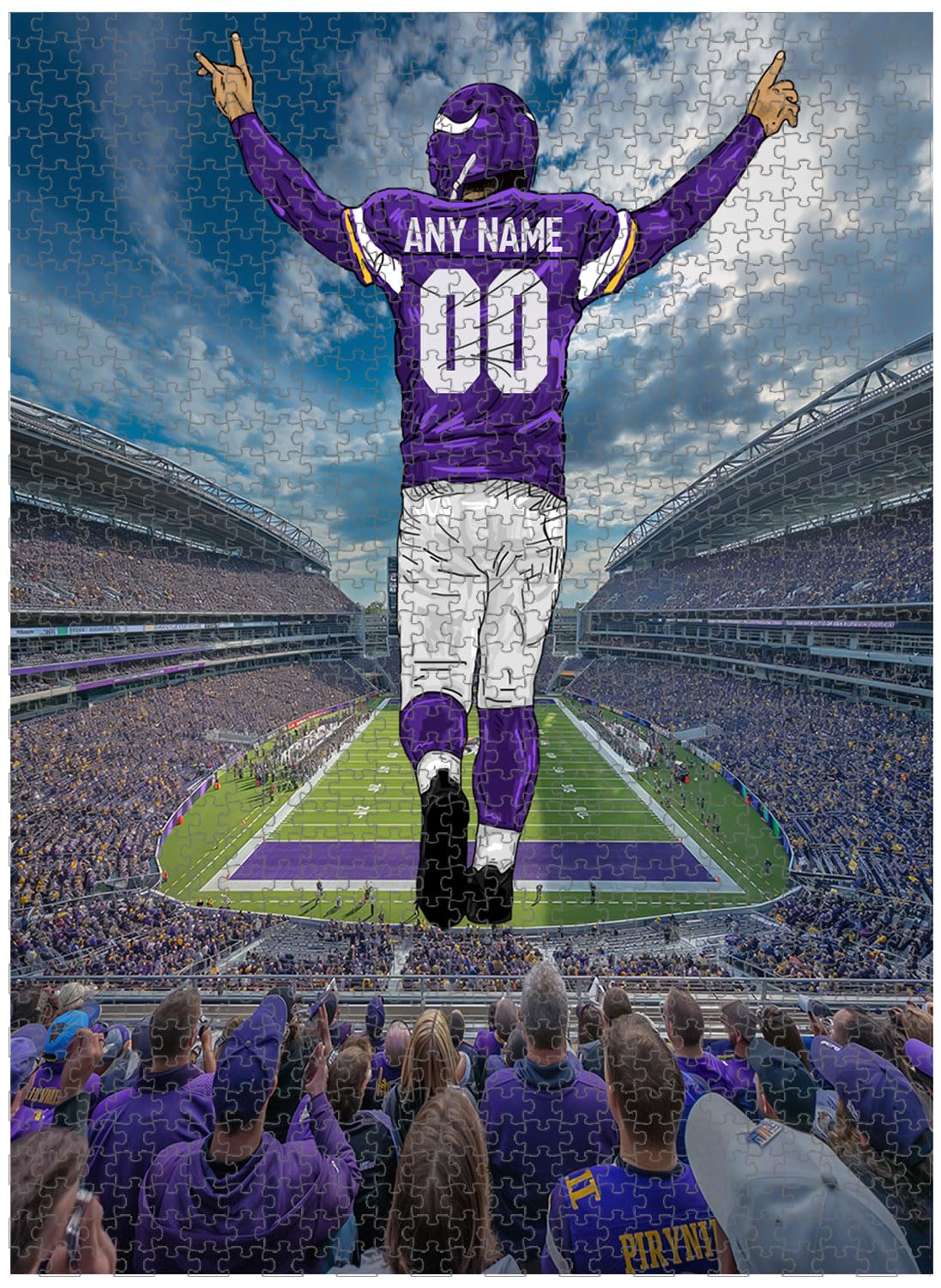 Amazon.com: Wooden Jigsaw Puzzles for Adults - Customized Name and ...