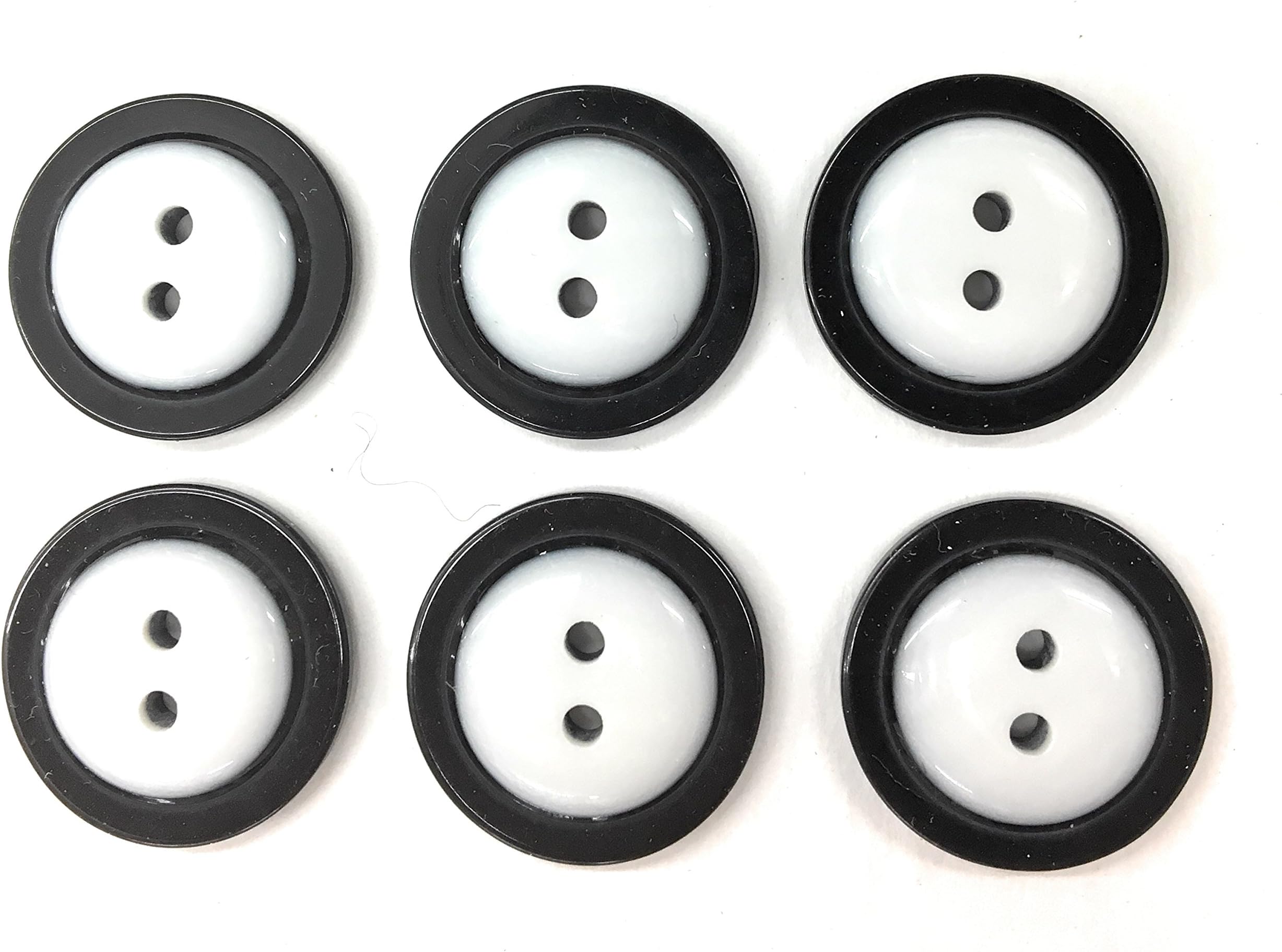 Amazon.com: 6 Shiny Navy Blue Buttons Set- 7/8" Tailored 4 Hole Sew On ...