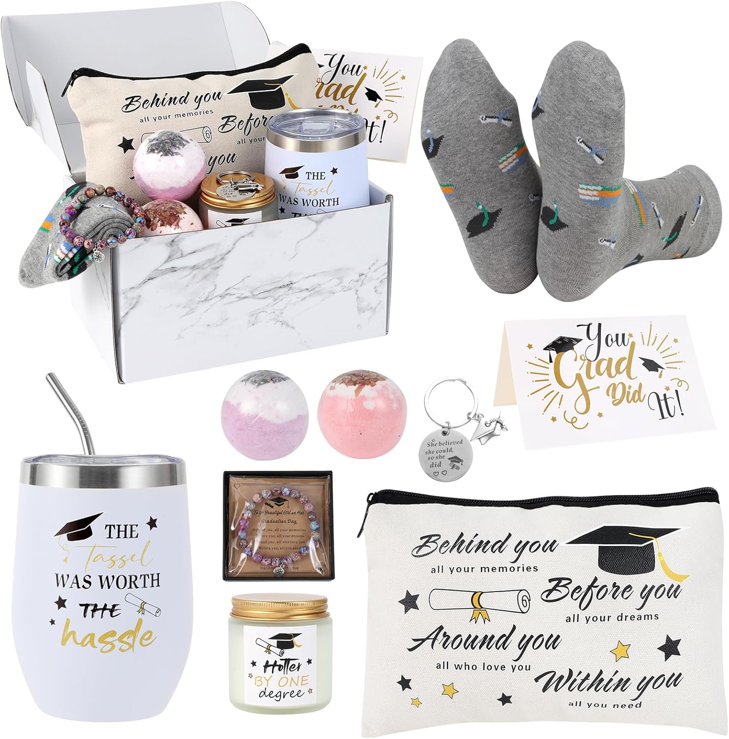 Amazon.com | 10 Pieces Graduation Gifts Set for Her,Class of 2025 ...
