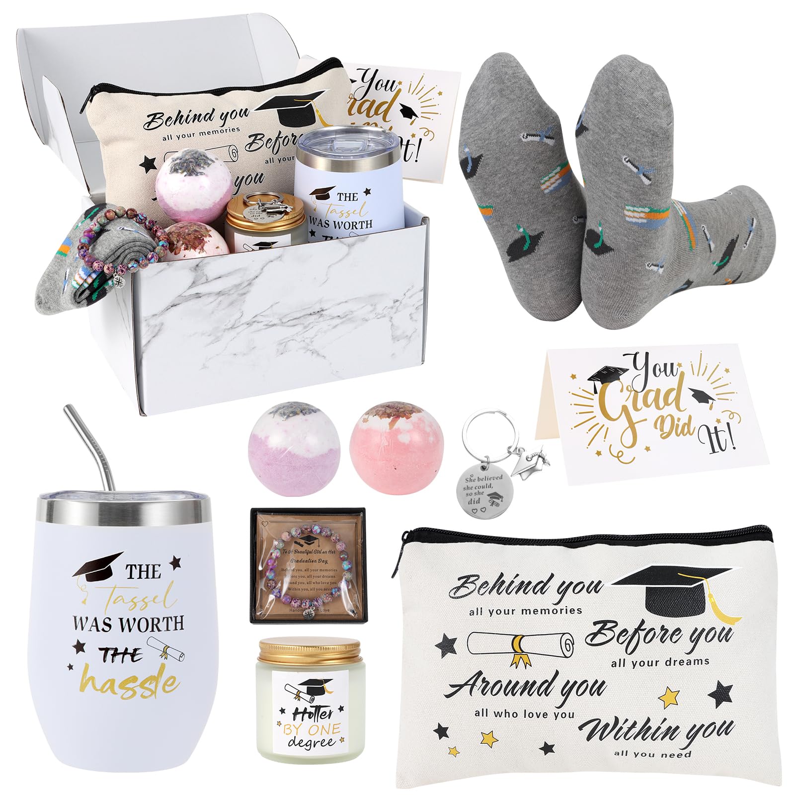 Amazon.com | Kolewo4ever 10 Pieces Graduation Gift Set: Congratulations ...