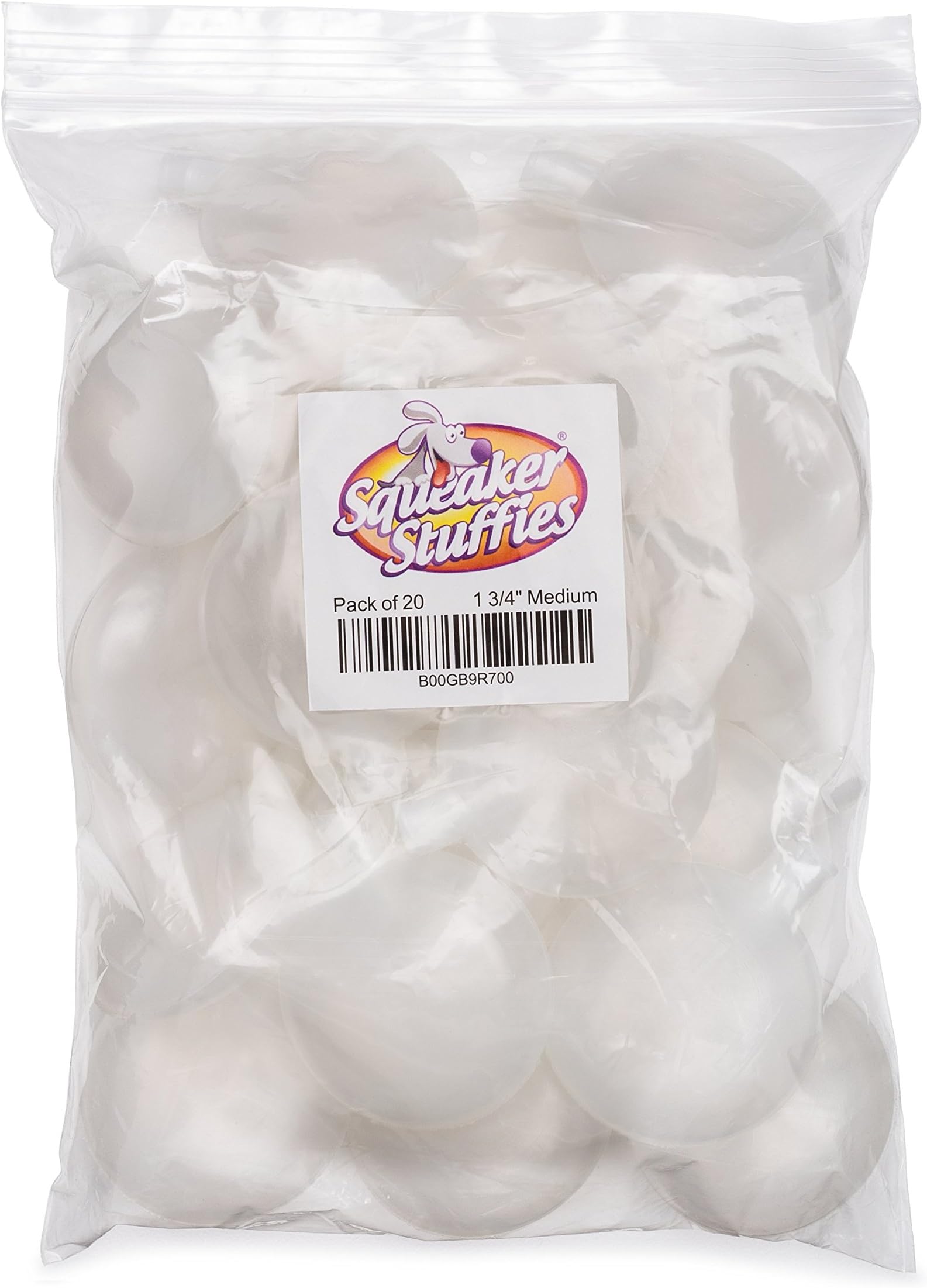 Pet Supplies : Squeaker Stuffies 20-Count, Brand, Medium, 1 3/4", 44 ...