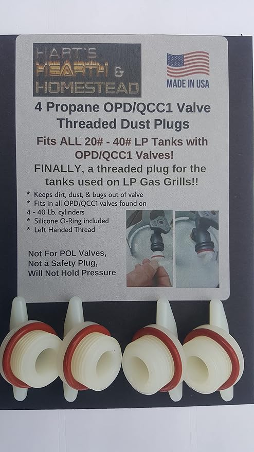 Amazon.com : Hart's Hearth & Homestead Propane LP OPD / QCC1 Valve ...