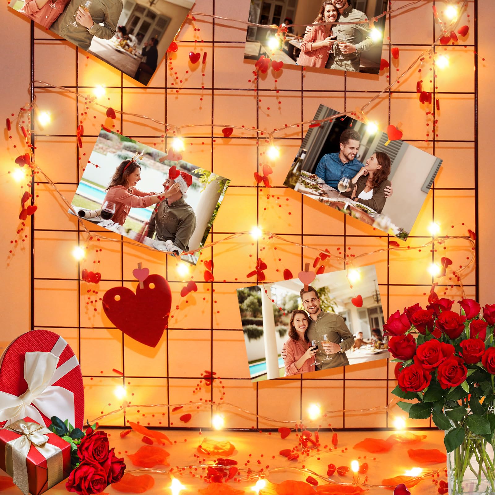 Valentine String Lights Lantern String Lights : Valentine's Day Decor