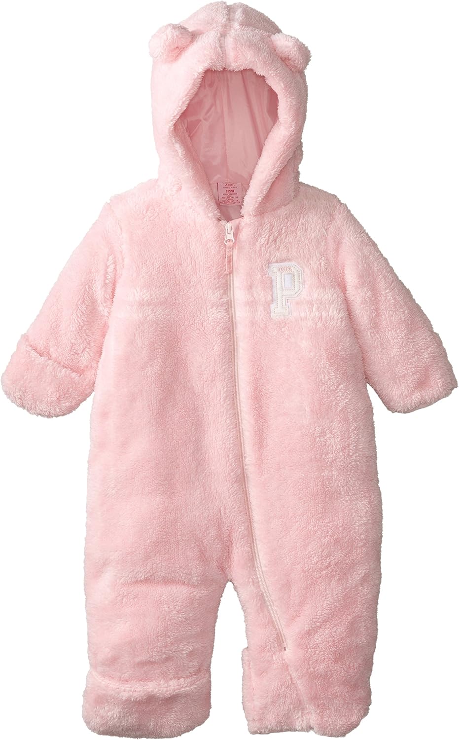 Amazon.com: U.S. Polo Assn. Baby Girls Fur Shell Onesie Bunting Suit ...