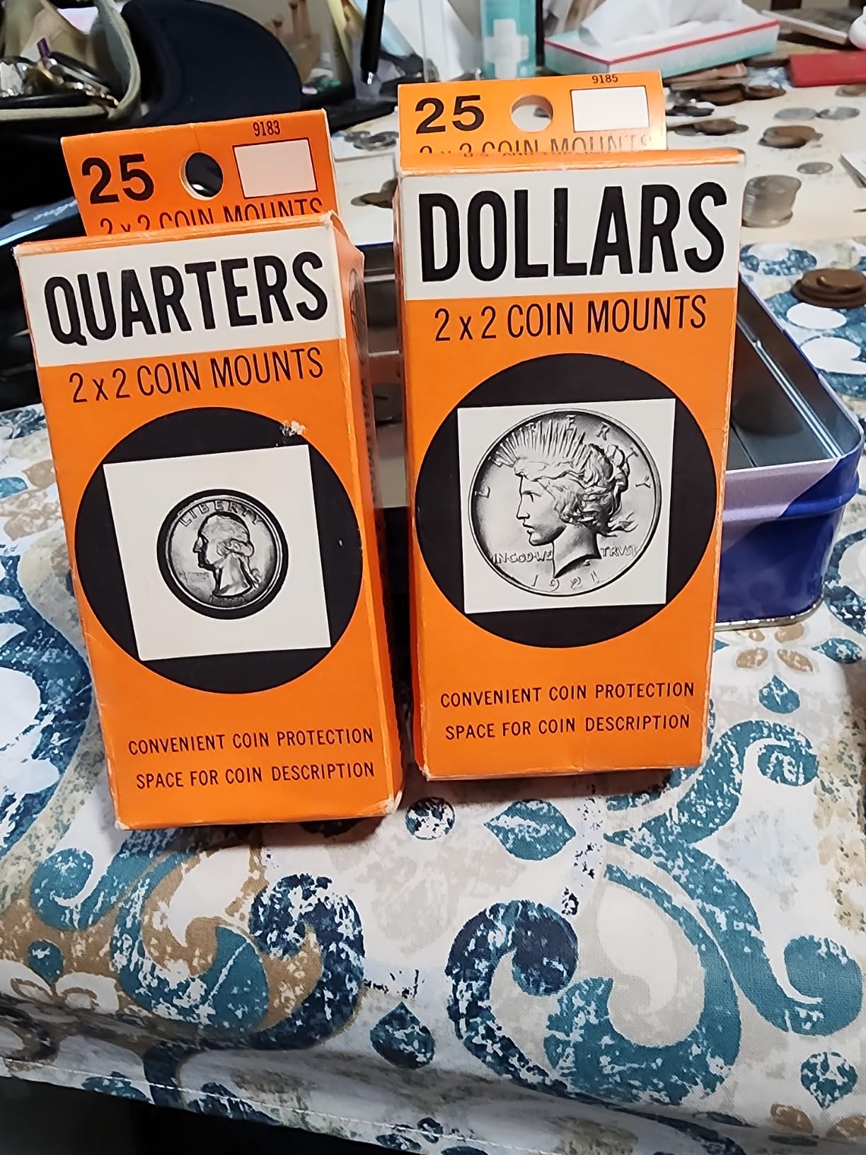 Amazon.com : Docoron 100 Pieces 2x2 Coin Holder Cardboard Coin Holder ...