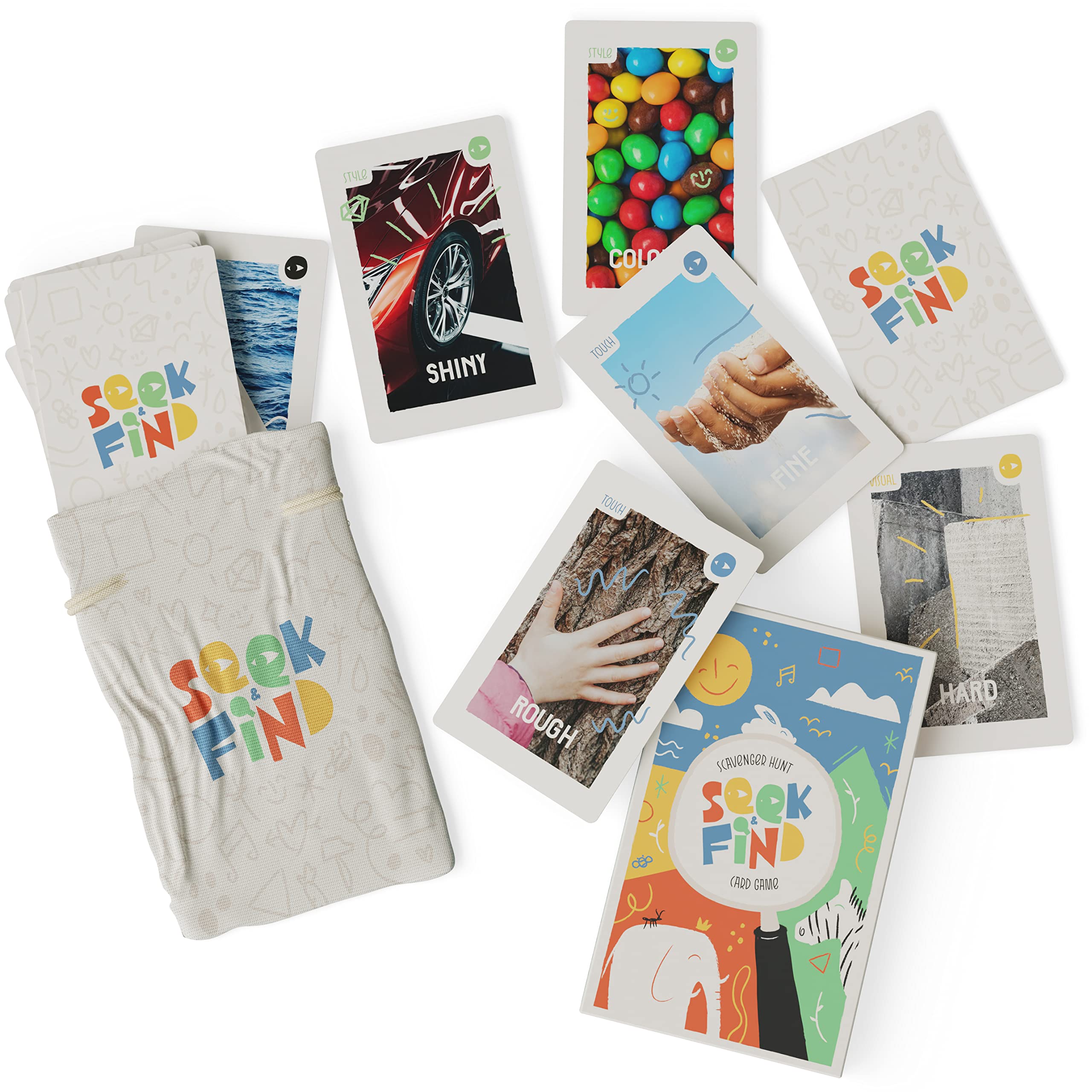 Buy Seek and Find Scavenger Hunt Outdoor Indoor Card Game for Kids by ...