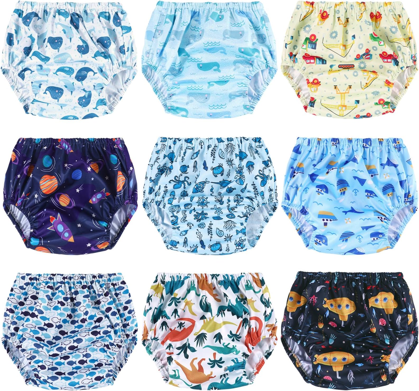 Amazon.com: Bunnycool 9 Pack Waterproof Potty Training Underwear ...