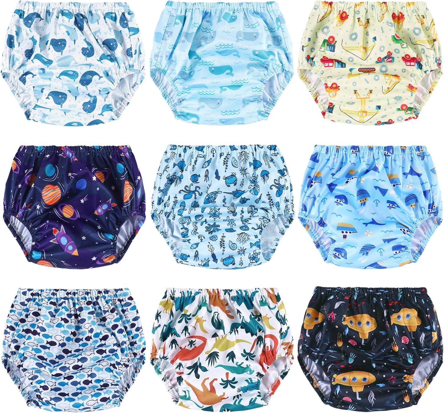 Amazon.com: Bunnycool 9 Pack Waterproof Potty Training Underwear ...