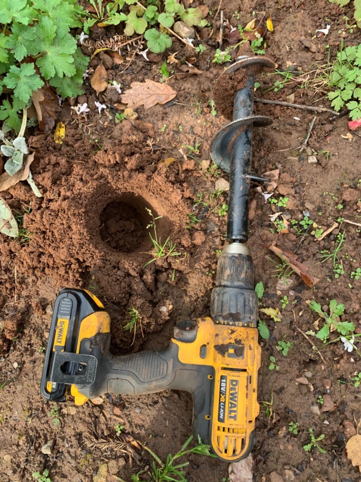 DIWUJI Garden Drill Digger, Soil Cultivator Drill Bit, Hex Shank Rust ...