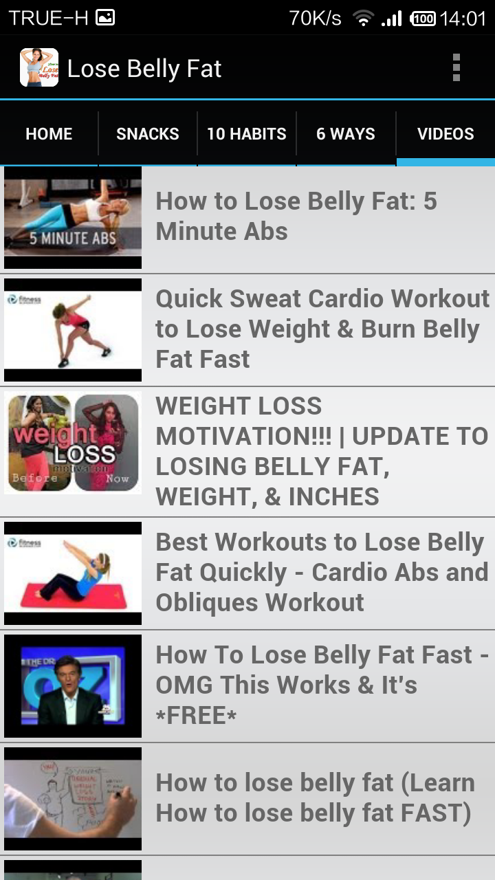 Lose Belly Fat! - App on Amazon Appstore