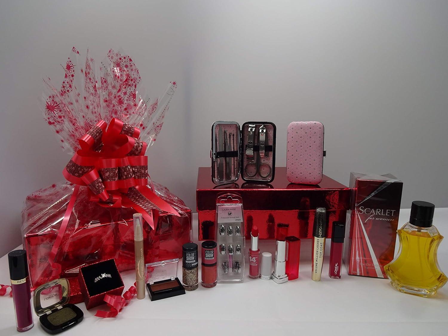12pc Perfume and Make Up Gift Hamper, Luxury Beauty Bundle For Women ...